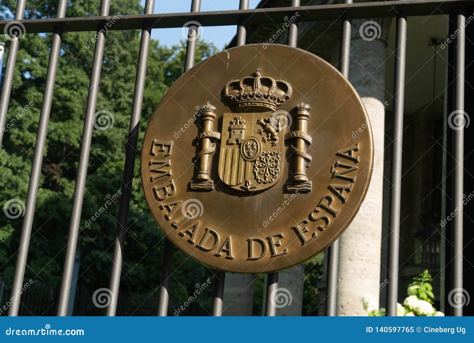 Spanish Embassy in Berlin editorial image. Image of european - 140597765