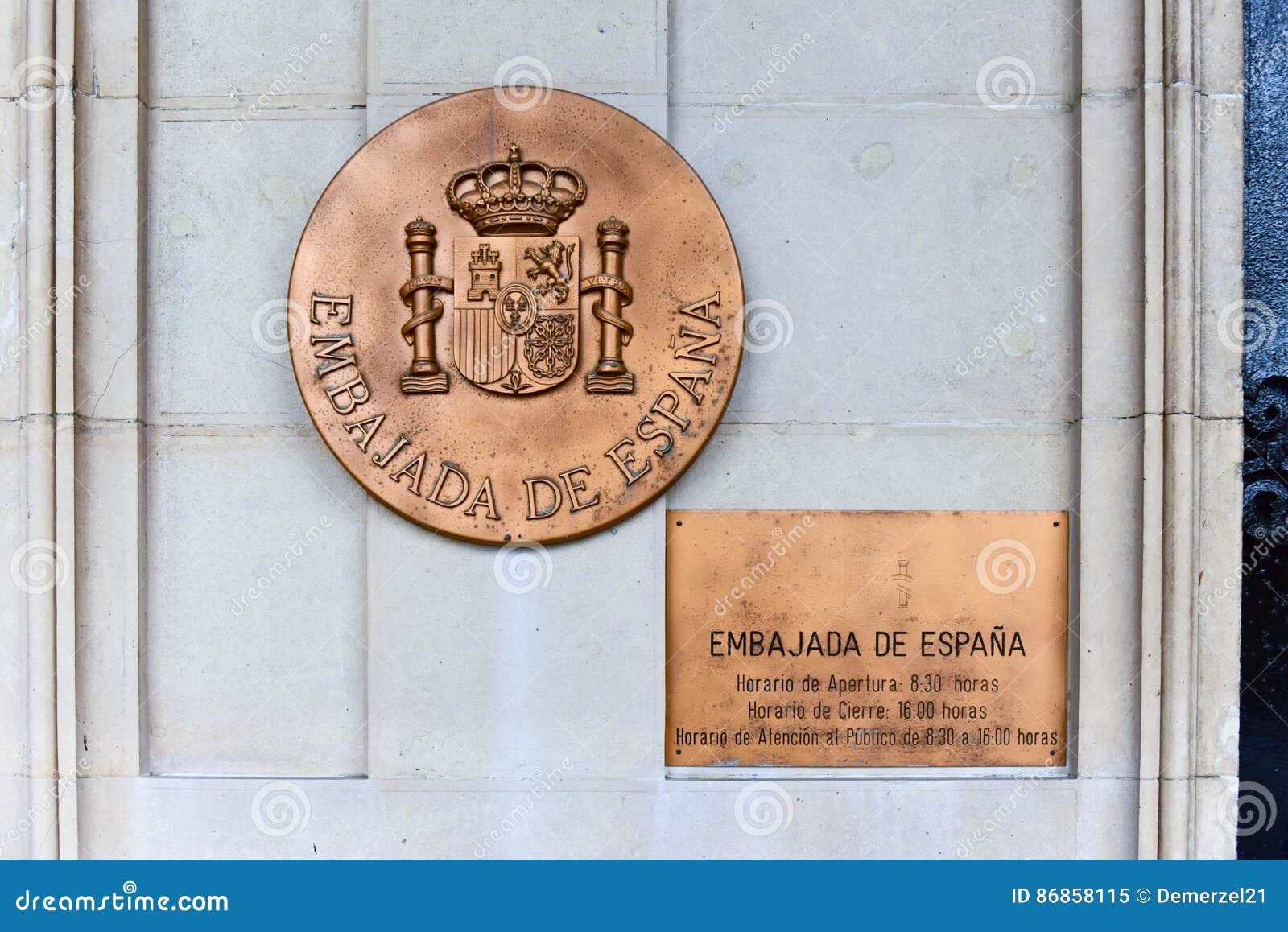 Spanish Embassy - Havana, Cuba Editorial Image - Image of beautiful ...