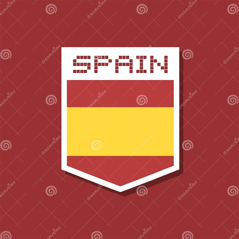 Spanish emblem stock vector. Illustration of national - 81412328