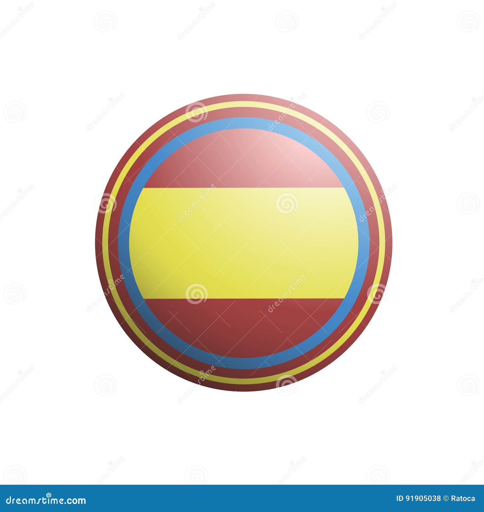 Spanish emblem stock vector. Illustration of country - 91905038