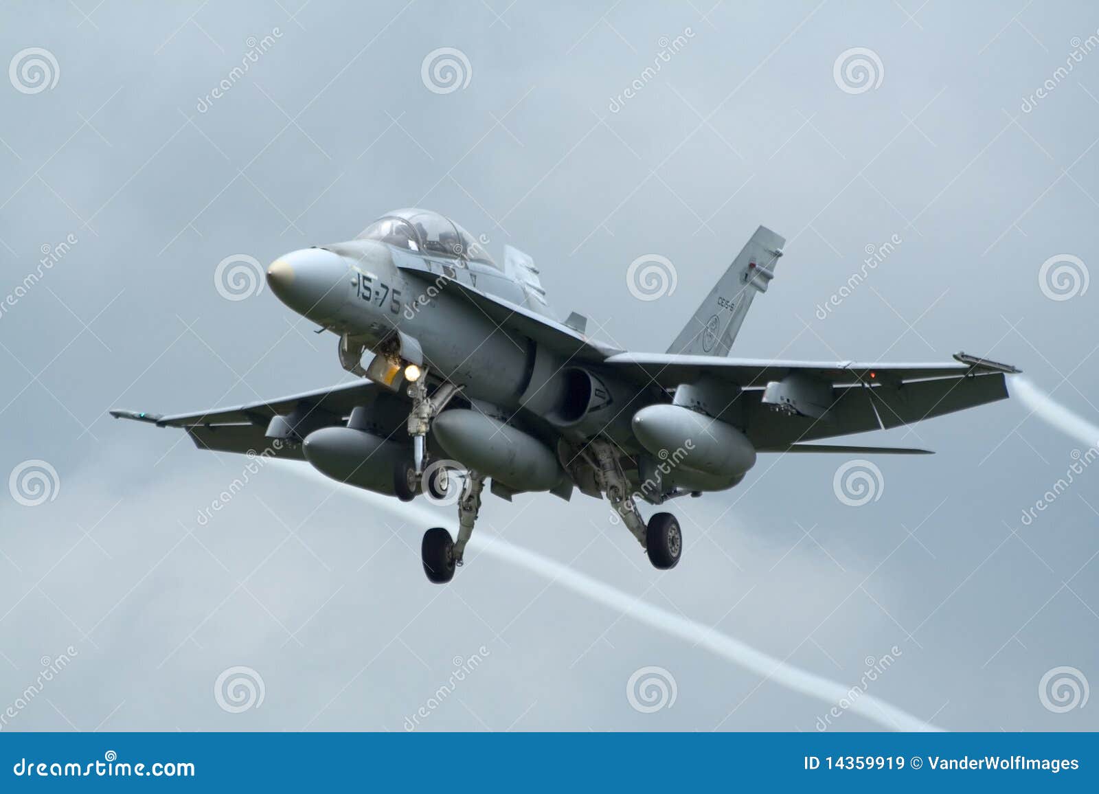Spanish F-18 Hornet Jetfighter Editorial Stock Image - Image of ...