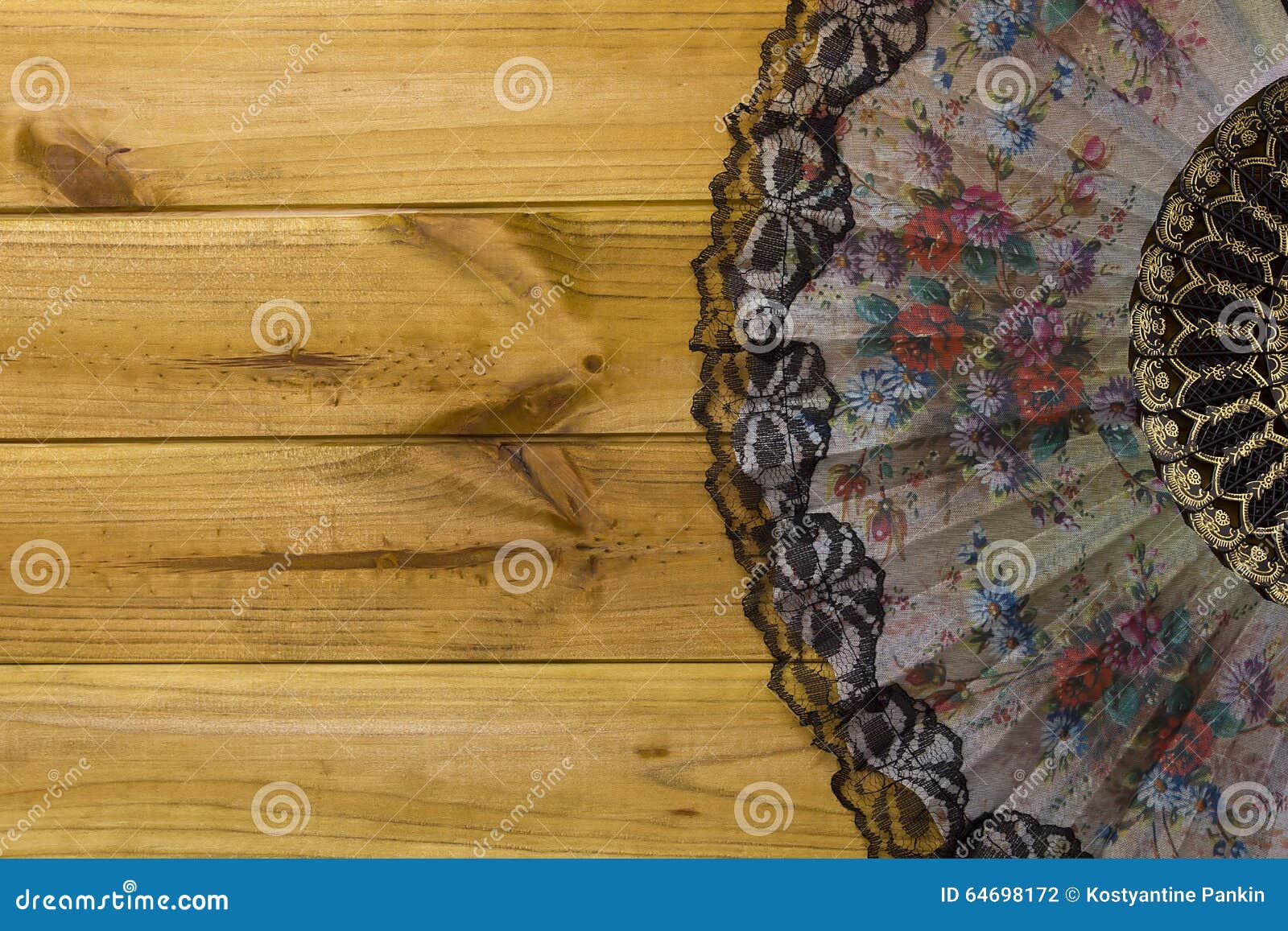 Spanish Fan with Authentic Pattern Stock Photo - Image of beautiful ...