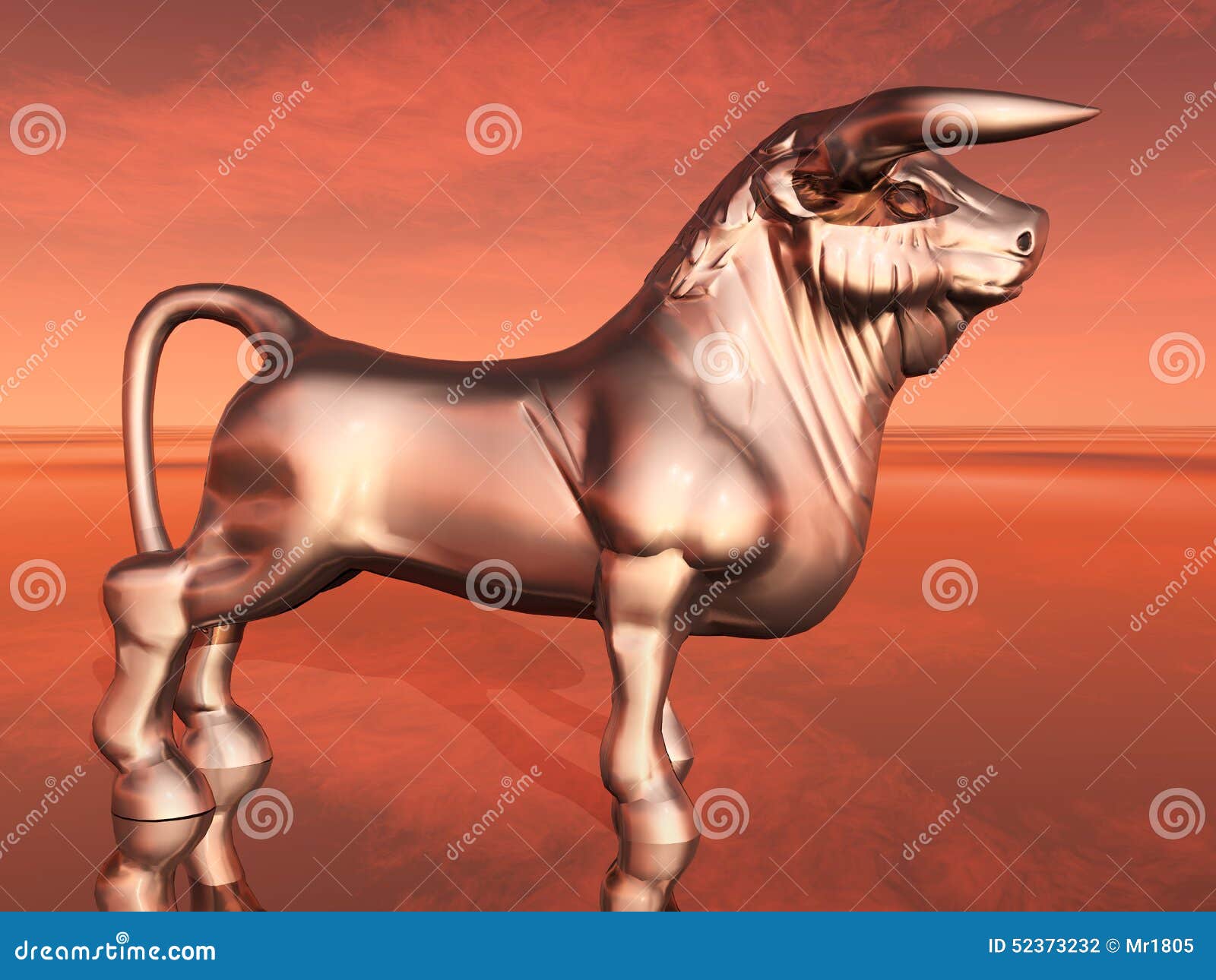 Fighting Red Bull Mascot Vector Illustration | CartoonDealer.com #50032308