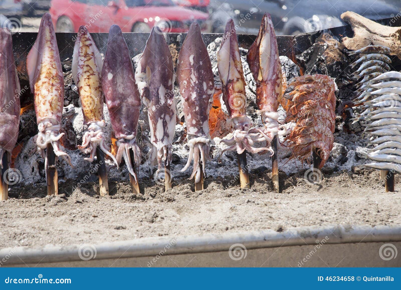 Spanish fish espeto stock photo. Image of europe, healthy - 46234658