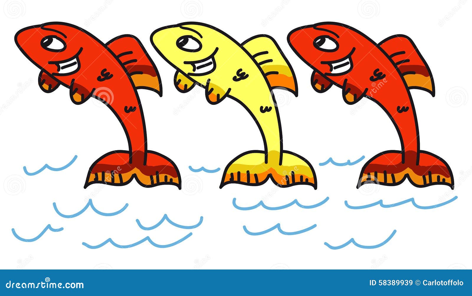 Three Spanish Girls In The Form Of Mermaids, And With Fans In Their ...