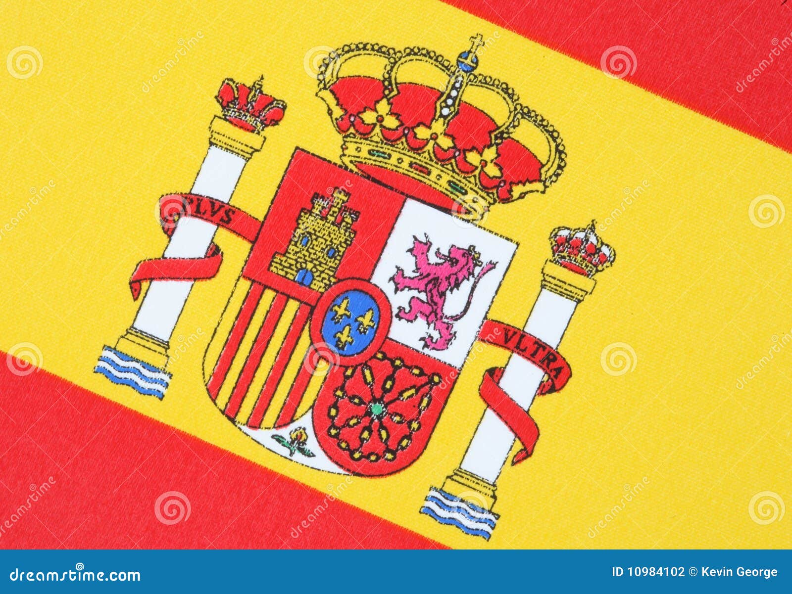 Spanish Flag stock photo. Image of flag, tilt, spain - 10984102