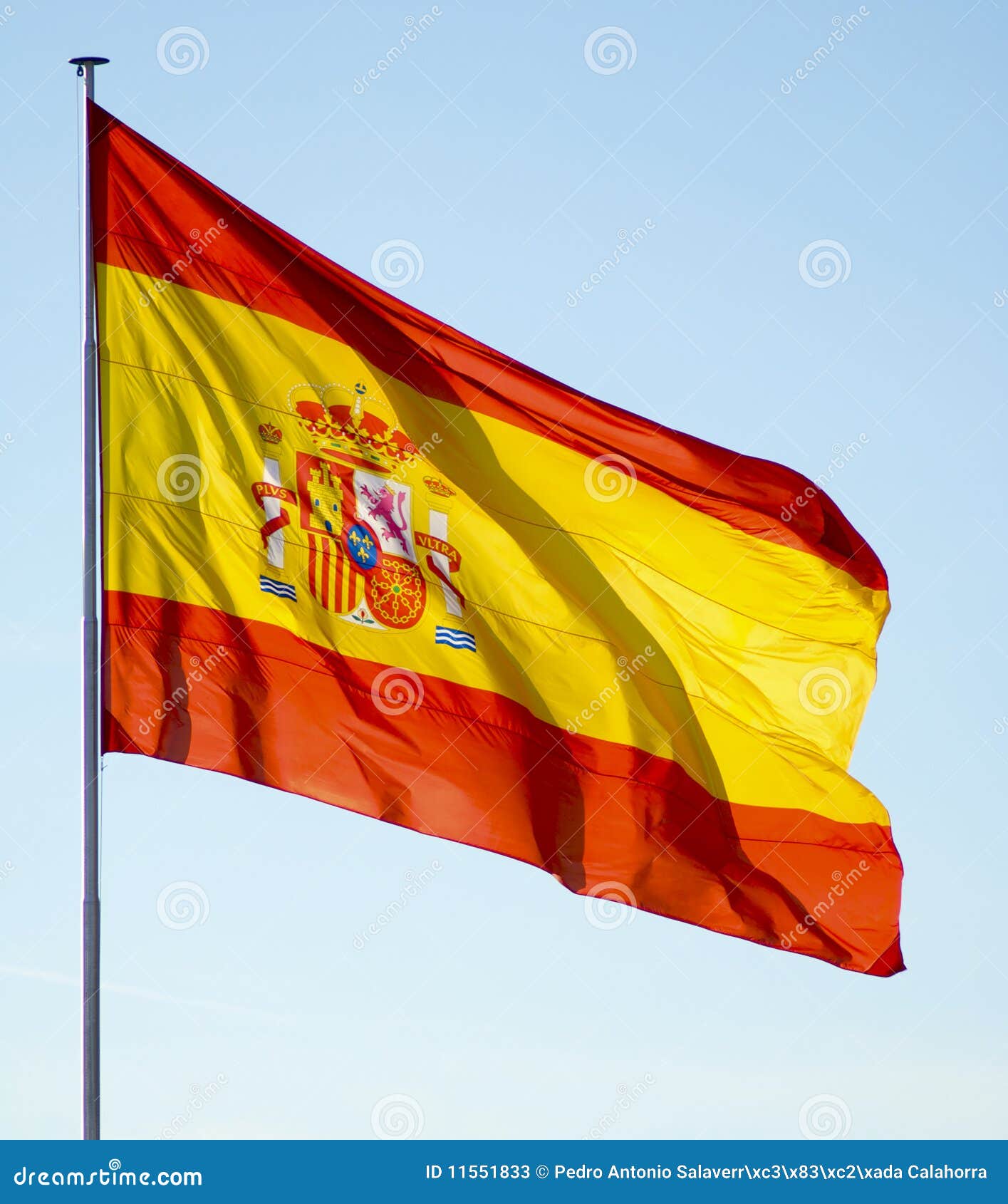 Spanish flag stock image. Image of nation, mediterranean - 11551833