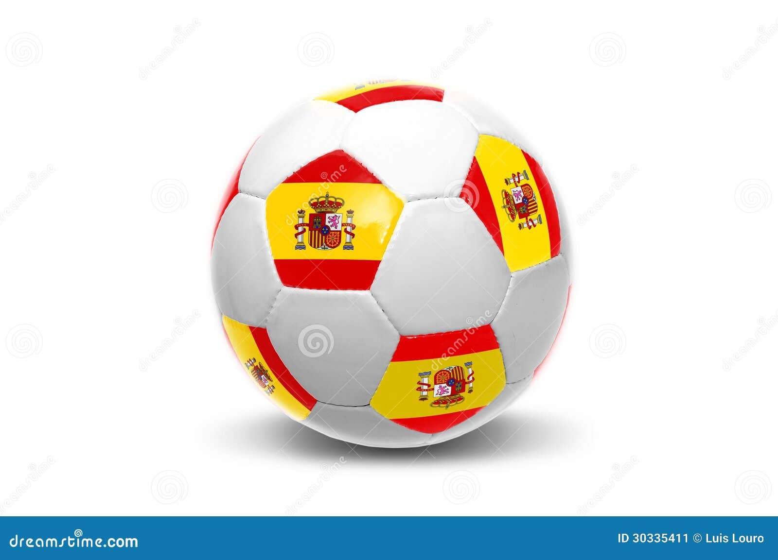 Spanish flag ball stock image. Image of world, symbol - 30335411