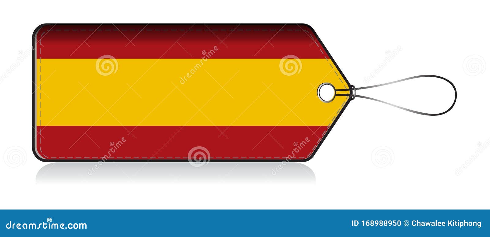 Spanish Flag Label, Label of Product Made in Spain Stock Vector ...