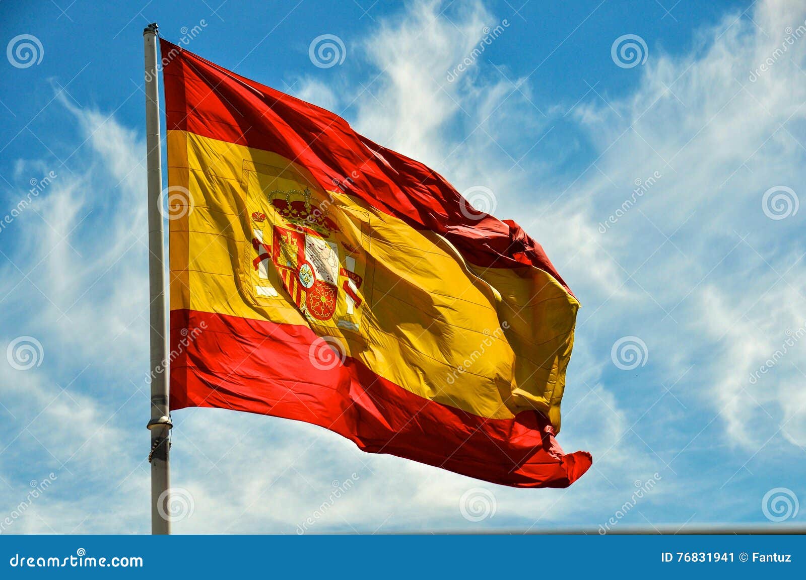 Spanish Flag stock image. Image of flag, espana, flags - 76831941