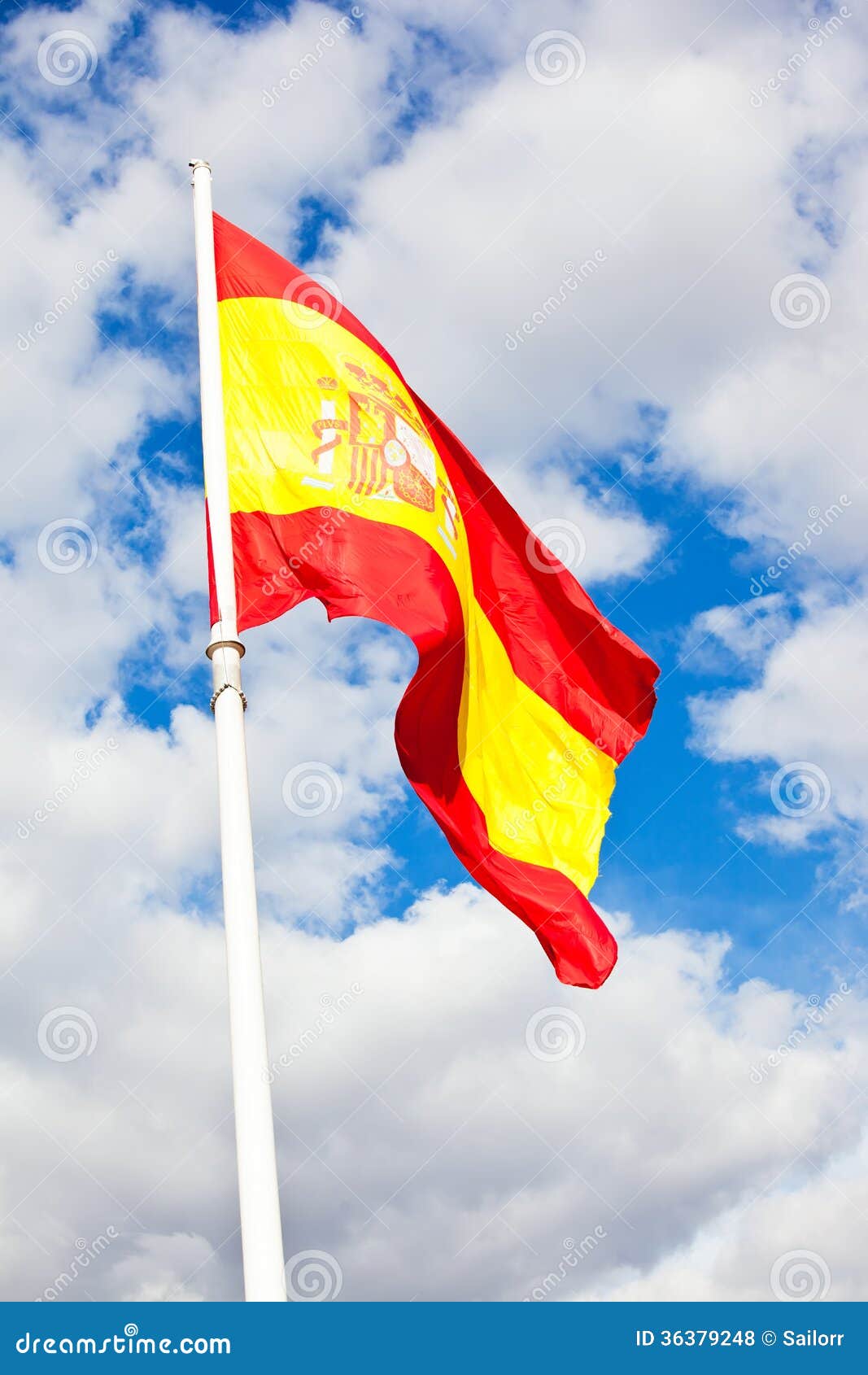 Spanish flag stock photo. Image of sign, nation, waving - 36379248