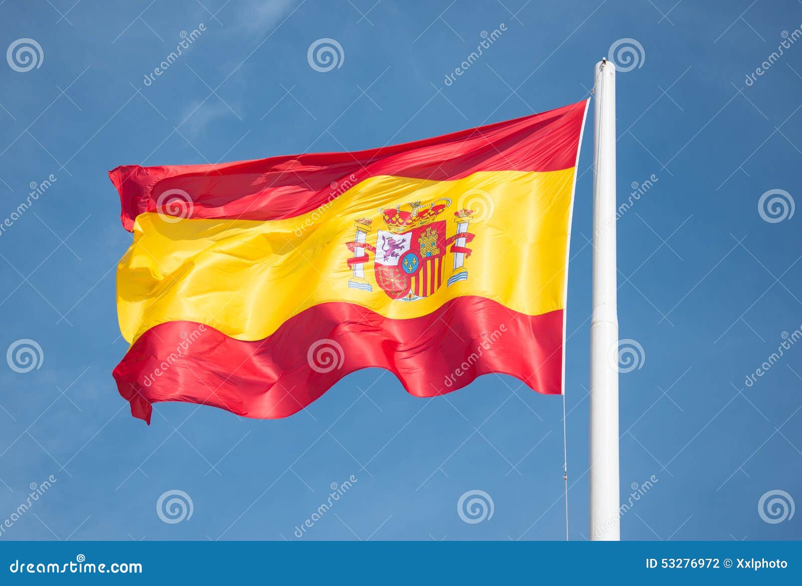 Spanish flag stock photo. Image of design, banner, patriot - 53276972