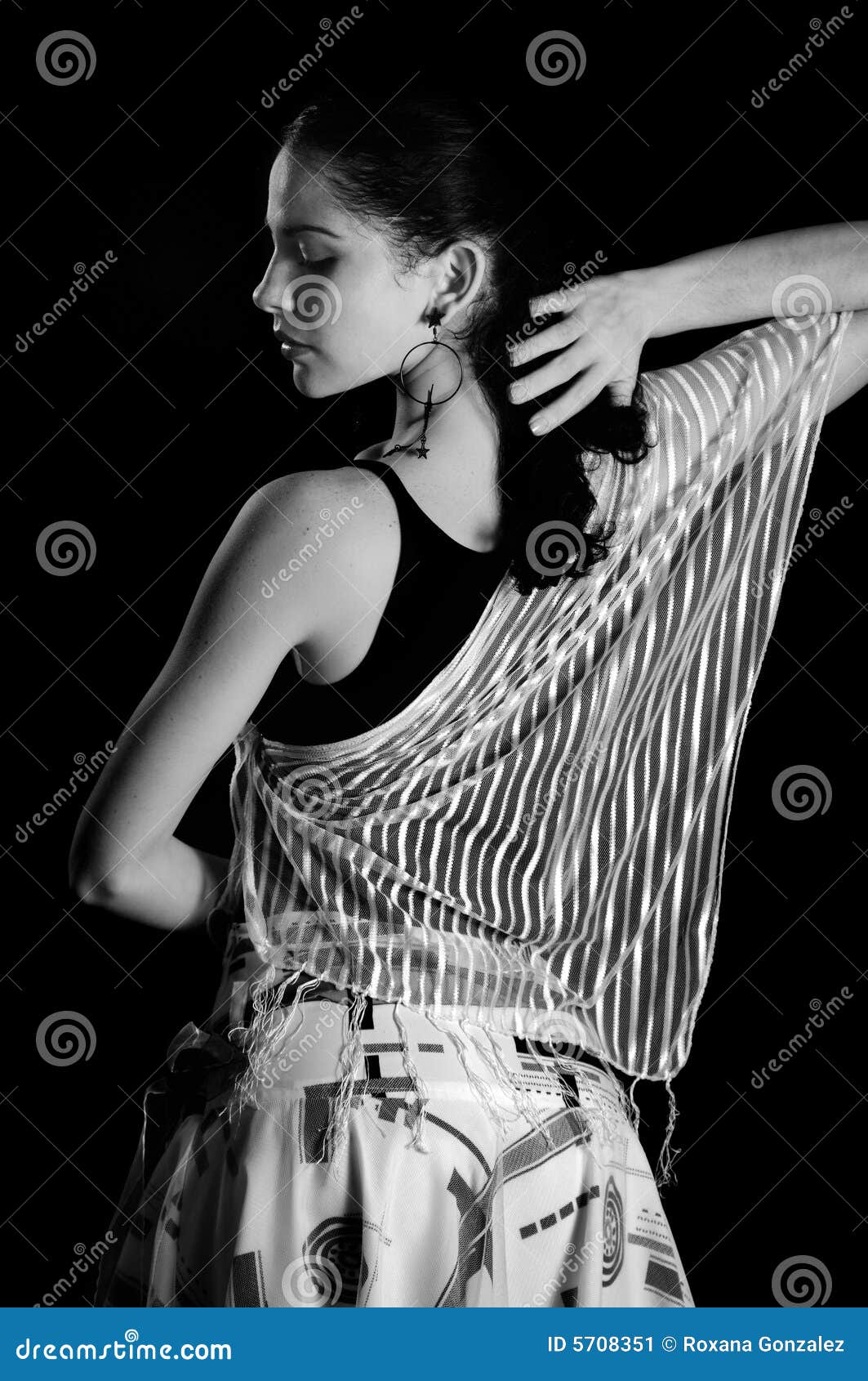 Spanish flamenco dancer stock image. Image of eyes, face - 5708351