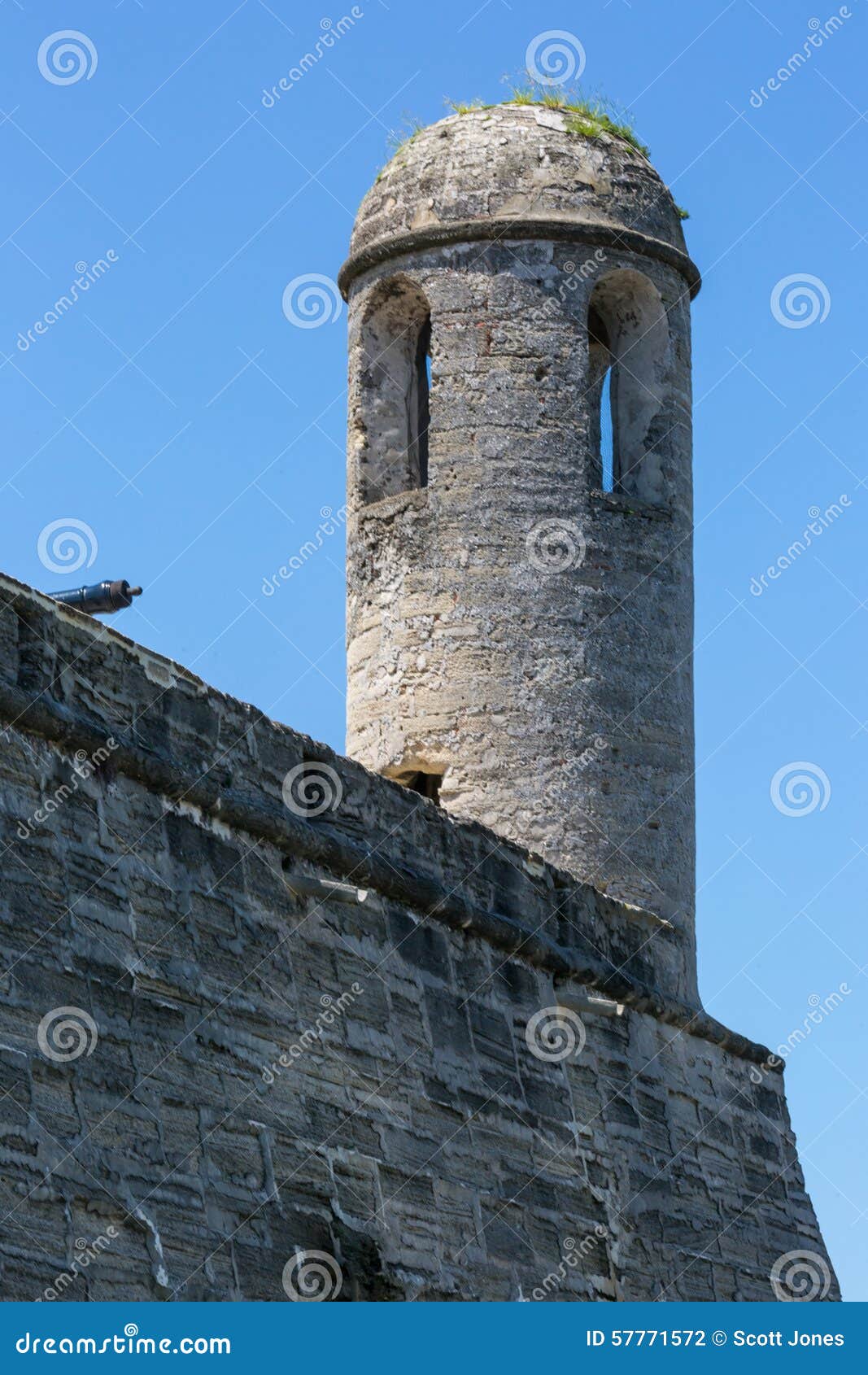 Spanish Fort Tower stock photo. Image of military, fort - 57771572