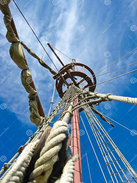 Spanish galleon stock image. Image of galleon, rigging - 28250705