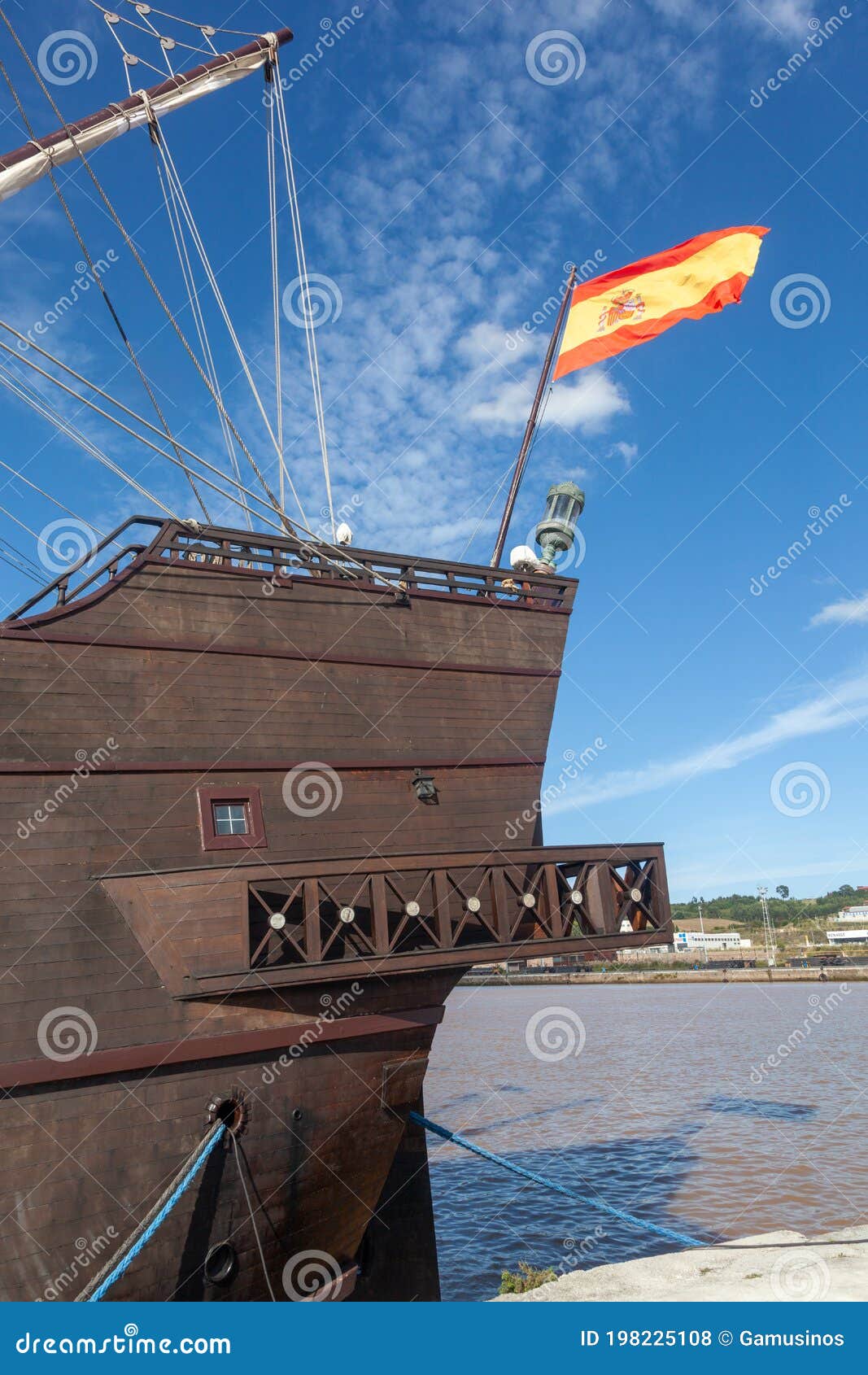 Spanish Galleon of the 17th Century Stock Photo - Image of boating ...