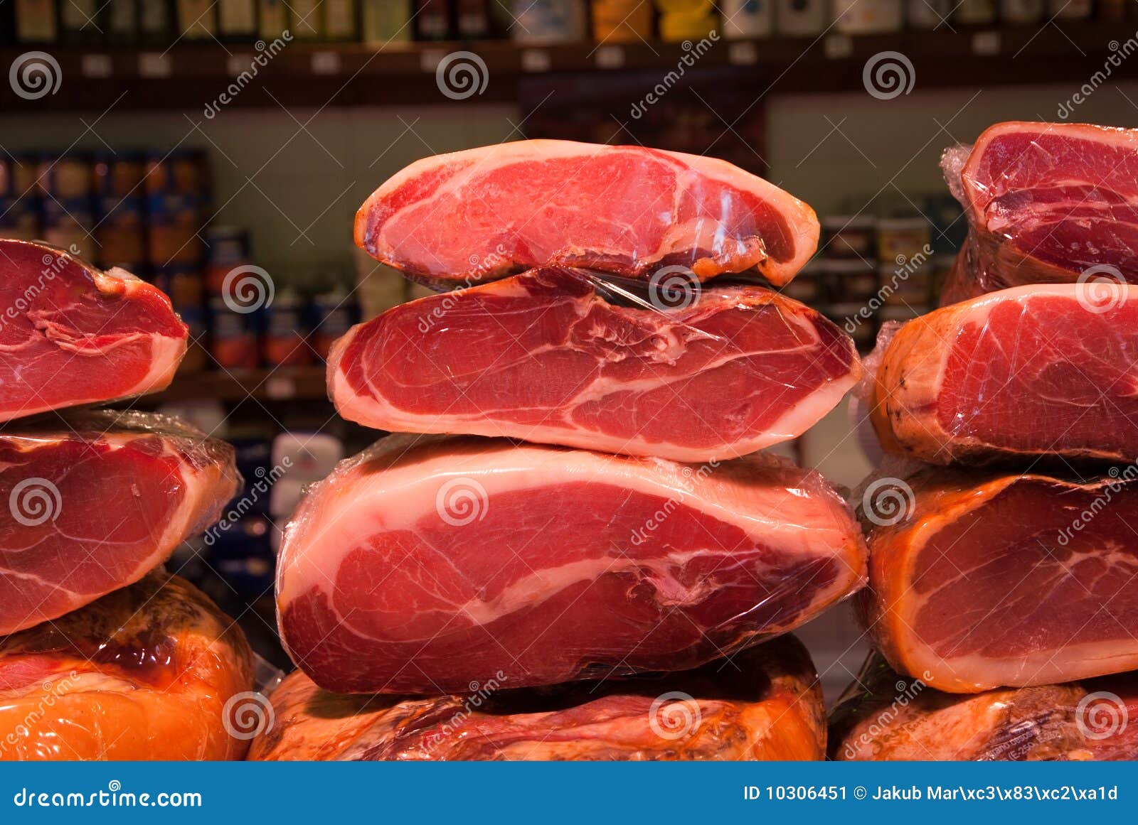 Spanish ham stock image. Image of butcher, food, halved - 10306451