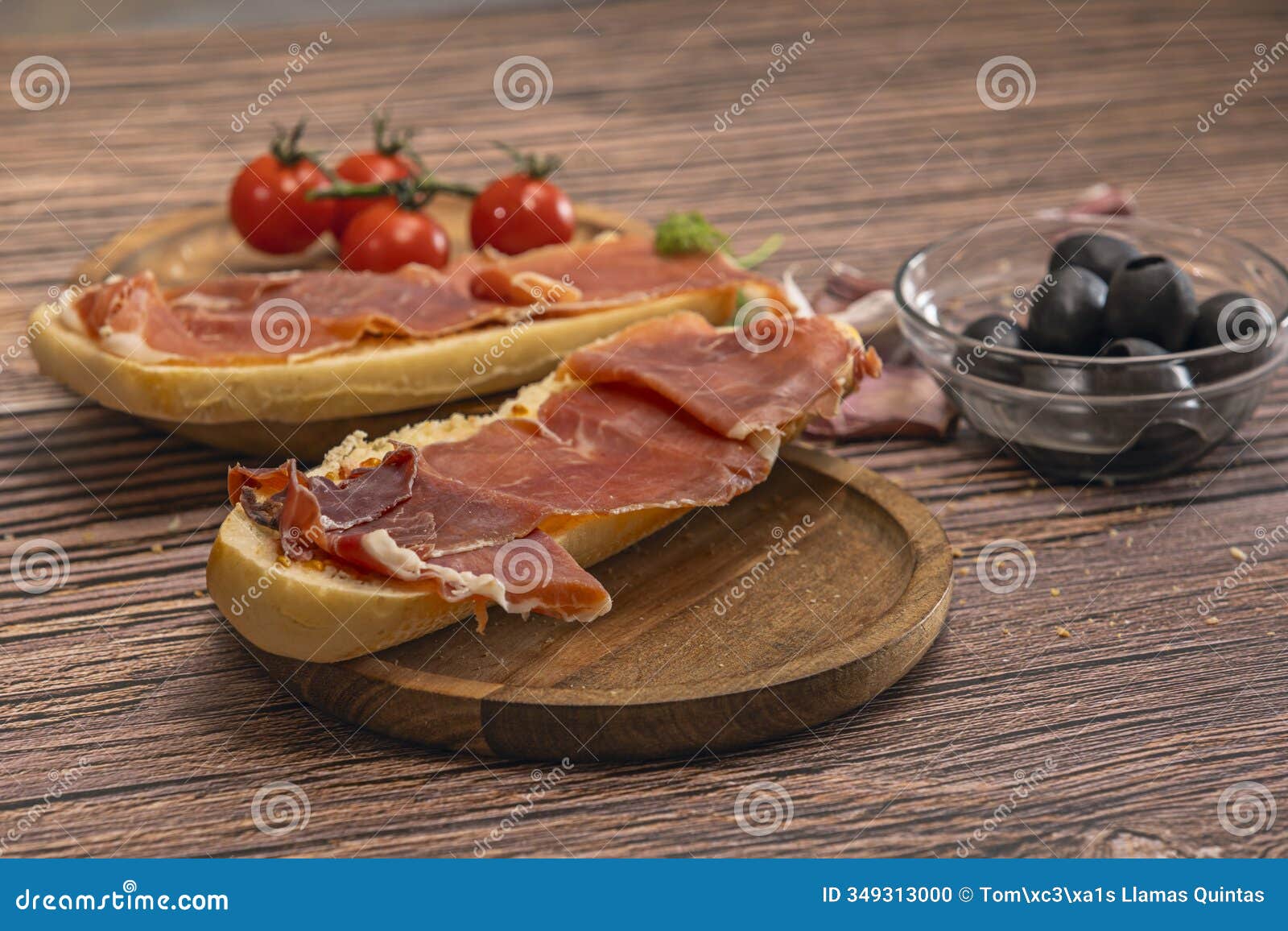 Spanish Ham is Consumed in a Variety of Ways Stock Photo - Image of ...