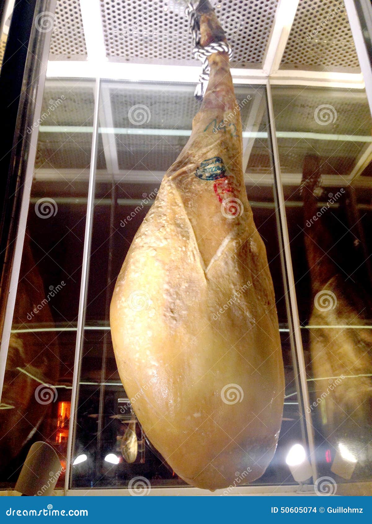 Spanish ham stock photo. Image of iberico, paris, spanish - 50605074