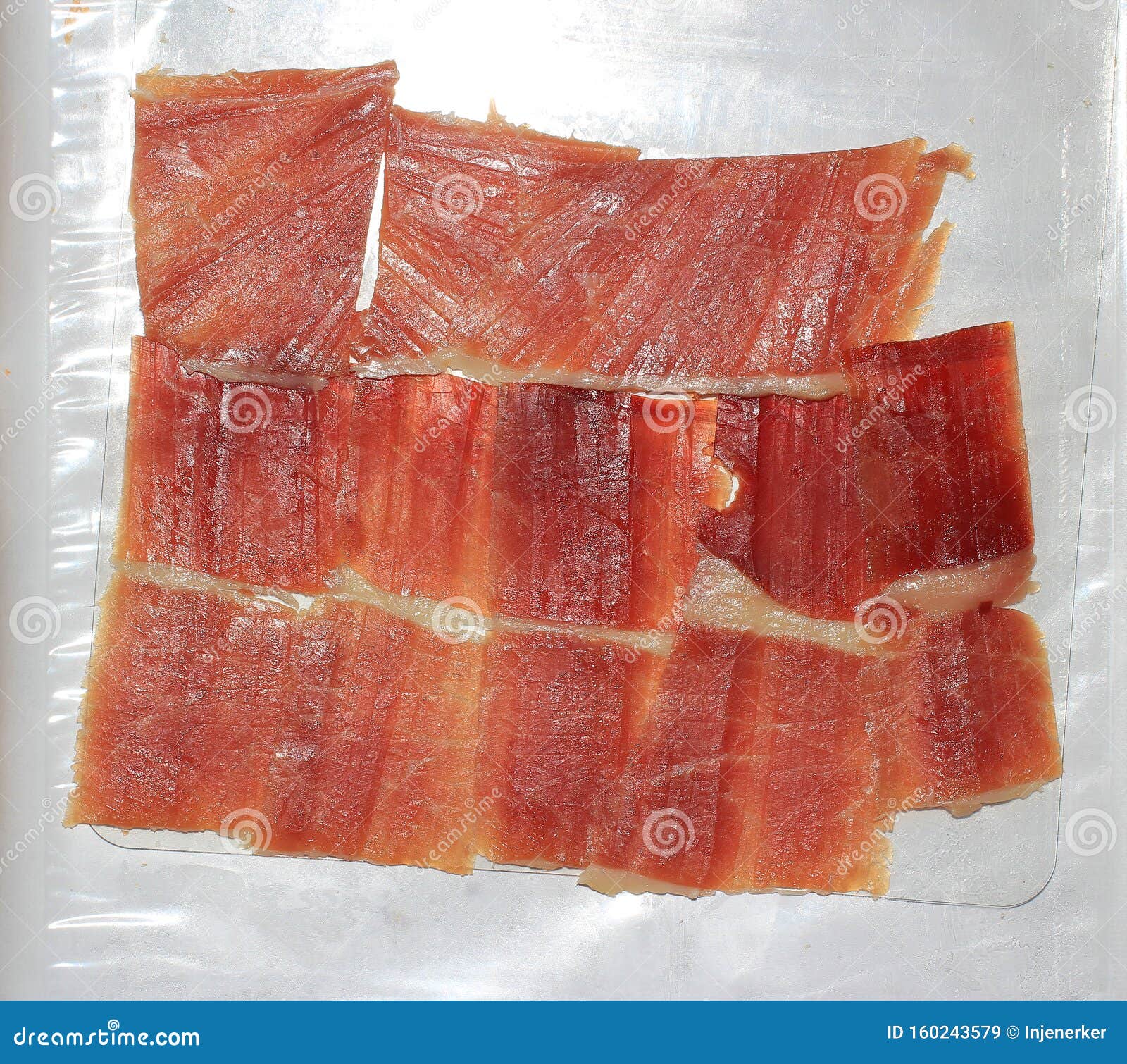 Spanish Hamon Sliced by Hand Stock Image - Image of gourmet, juicy ...