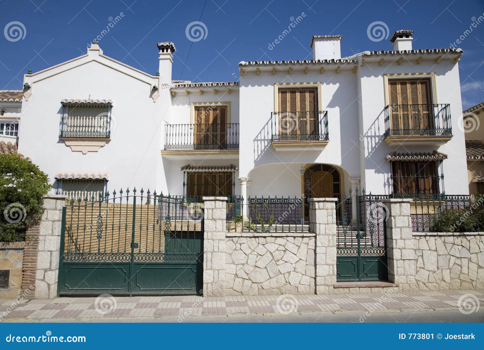 Spanish house stock image. Image of real, horizontal, white - 773801