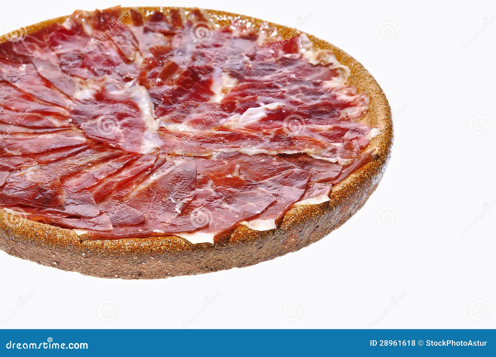 Spanish iberian ham. stock photo. Image of snack, pork - 28961618