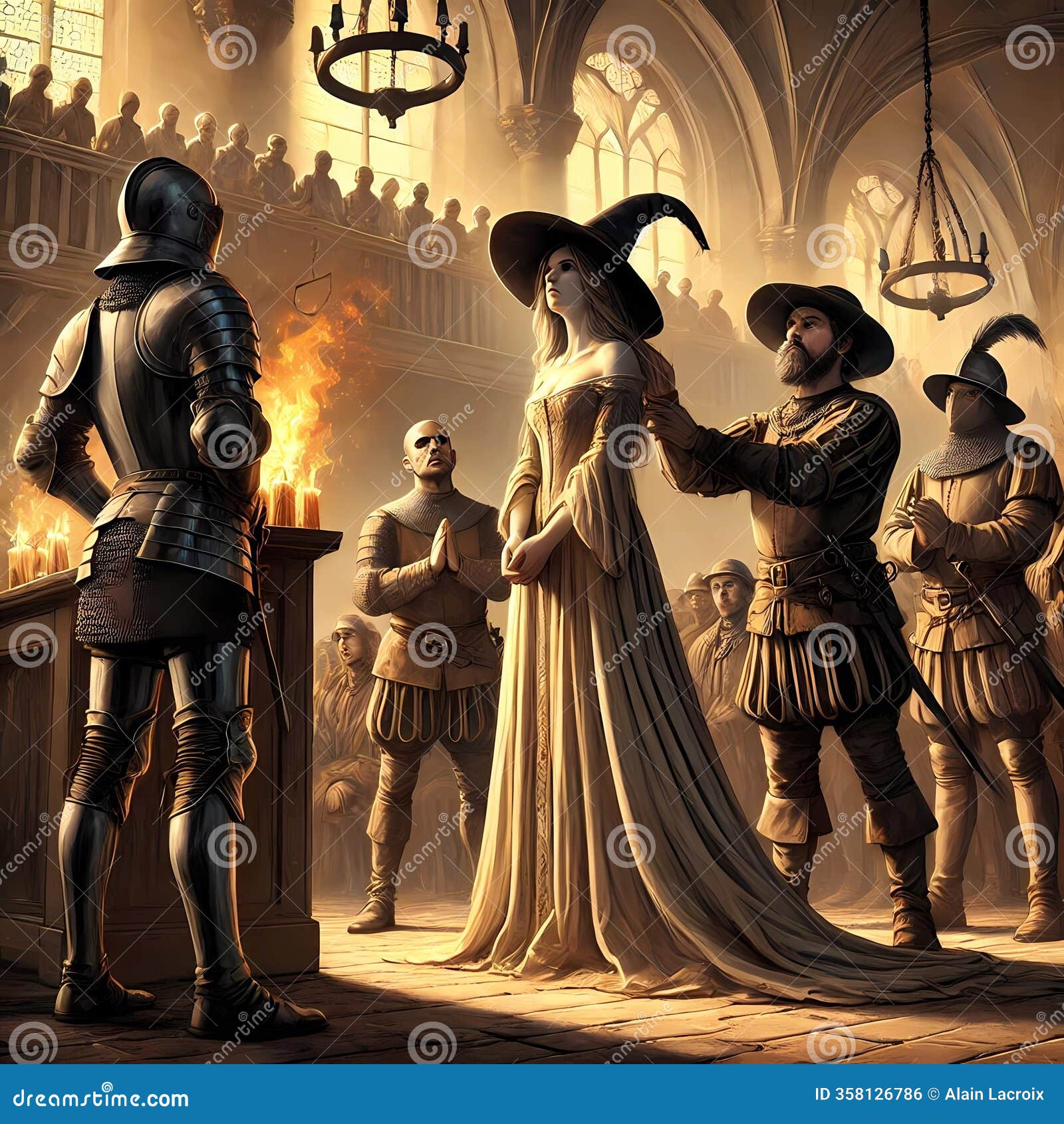 Inquisition Woman In Chains Stock Photography | CartoonDealer.com #23175794