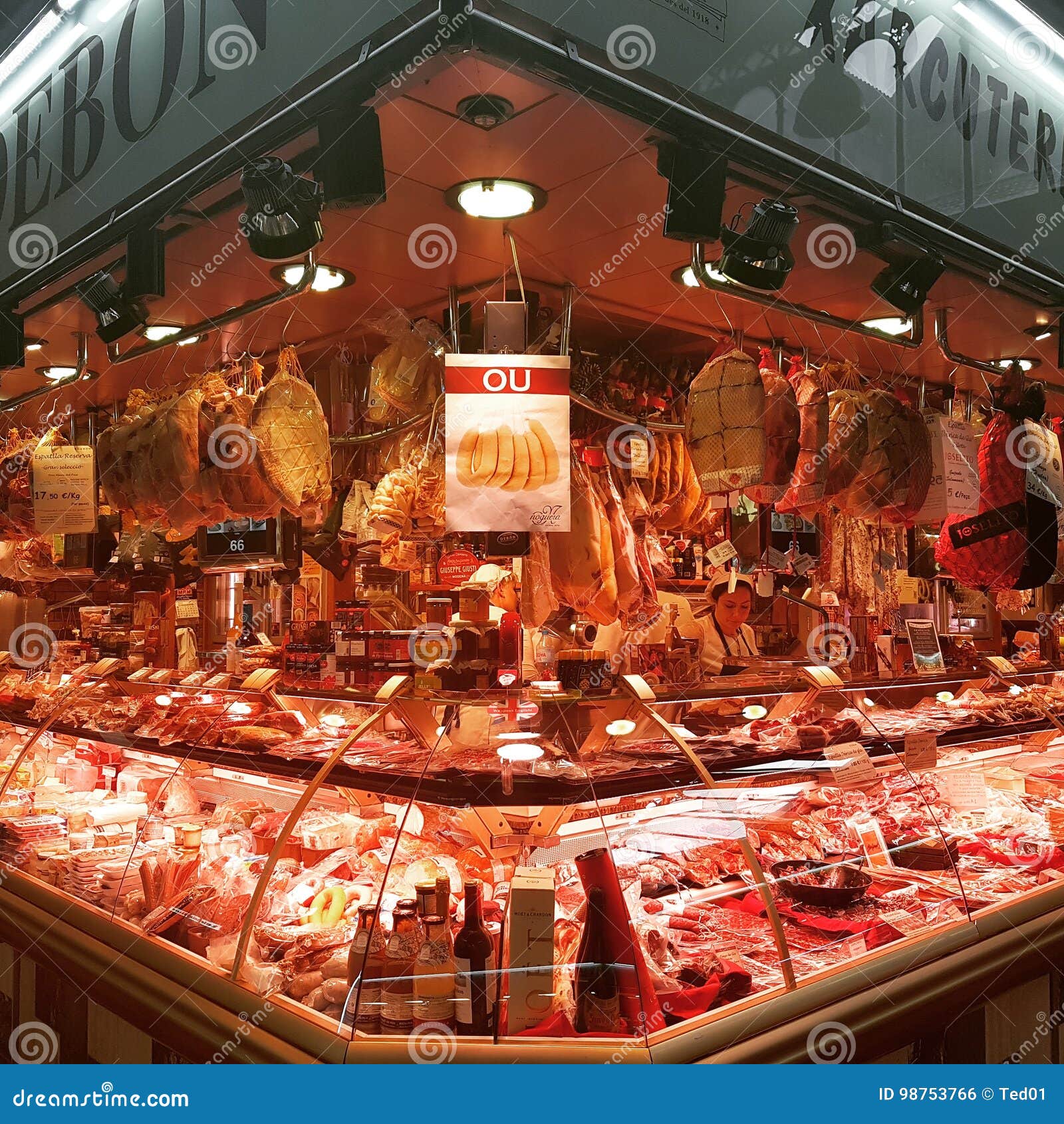 Jamon editorial photo. Image of market, spain, jamon - 98753766