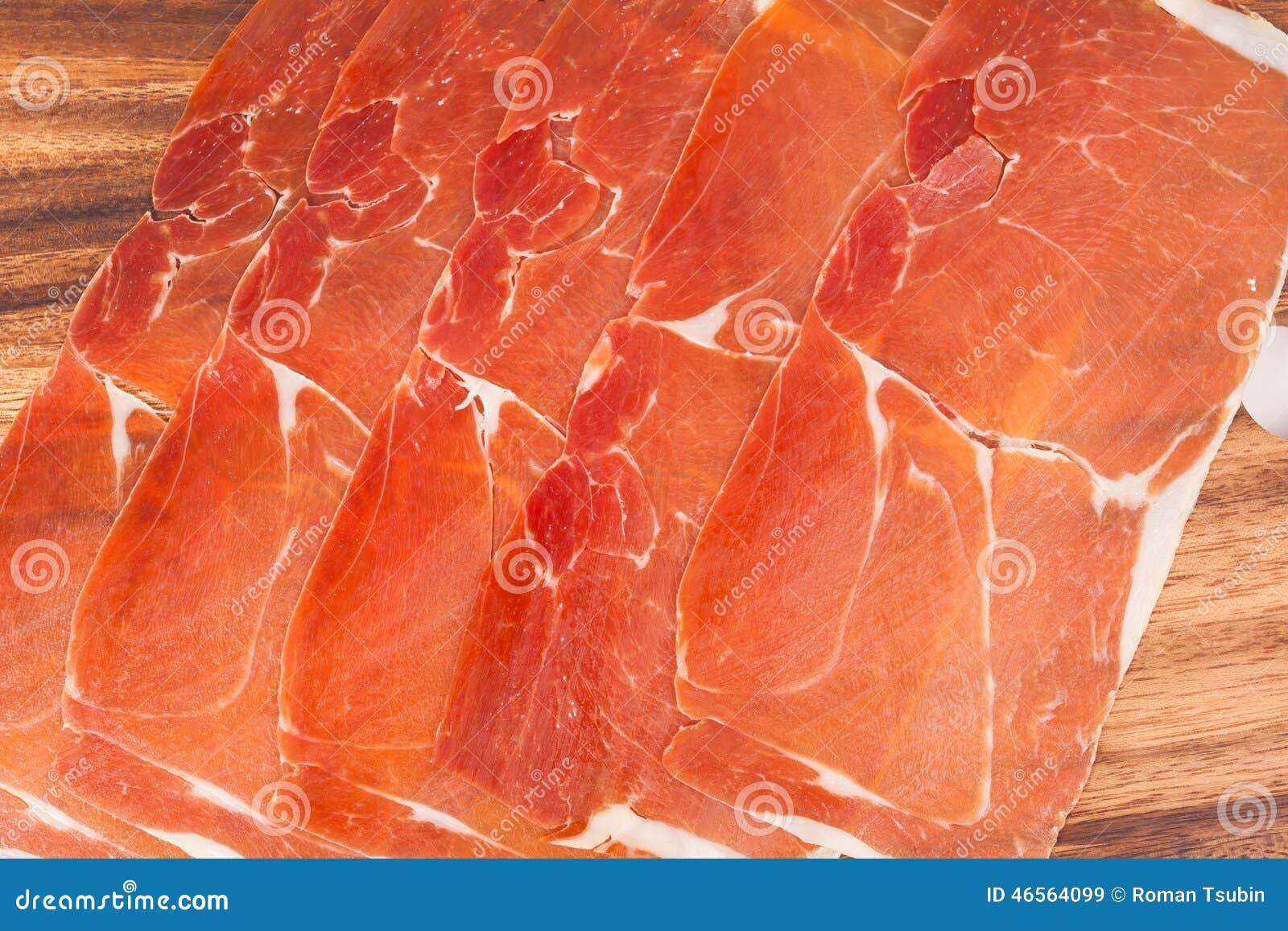 Spanish Jamon Iberico Sliced Stock Image - Image of background, pork ...