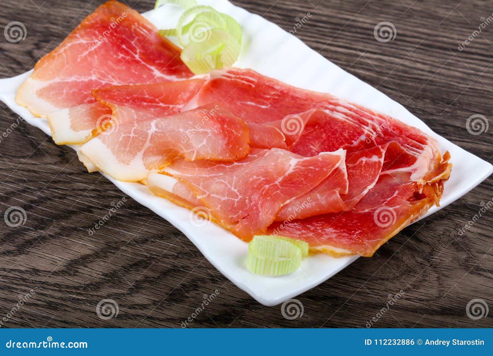 Jamon stock photo. Image of slice, parma, iberico, traditional - 112232886