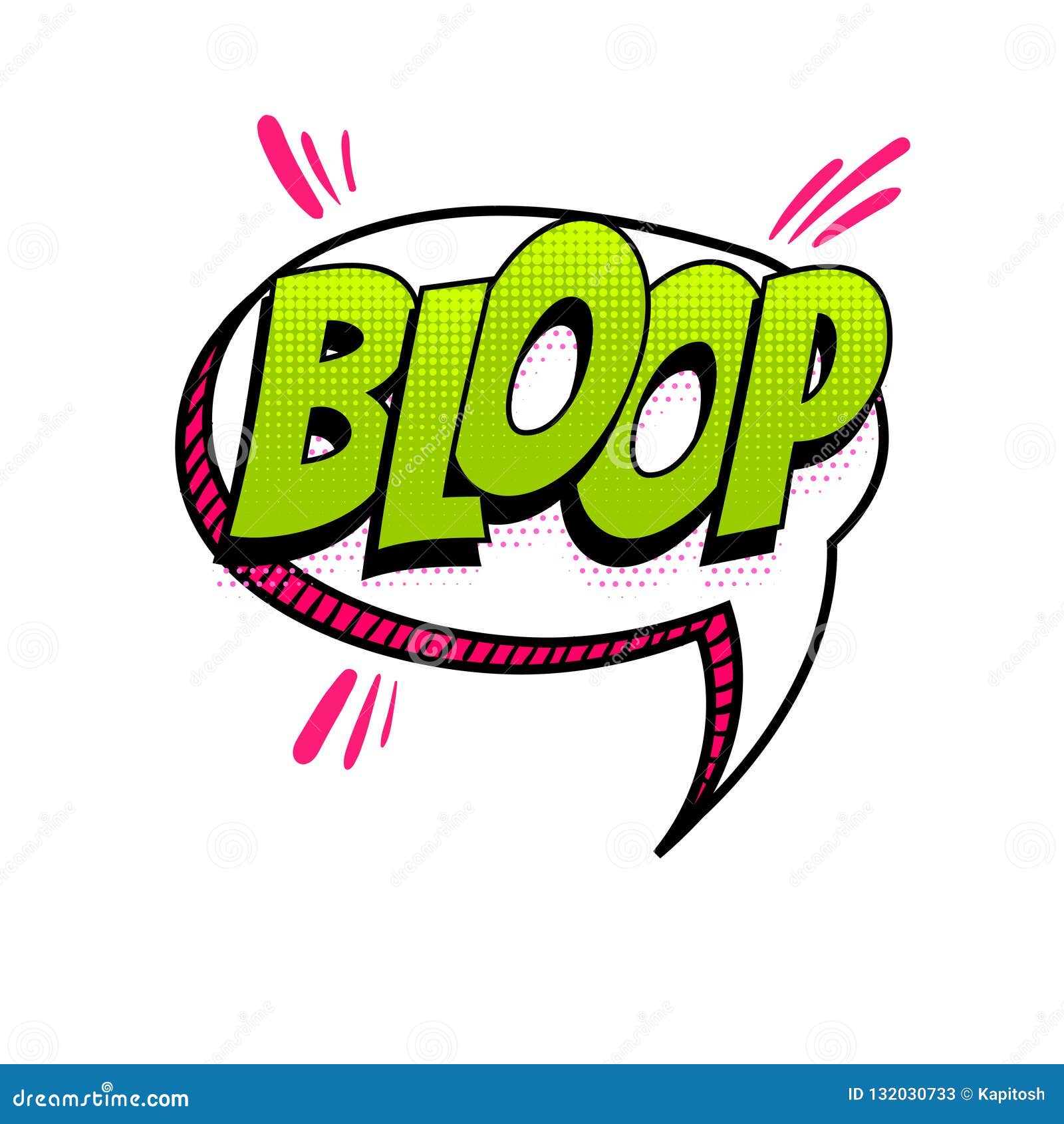 SLAP Comic Sound Speech Effect Bubble In Trendy Pop Art Style. Bright ...
