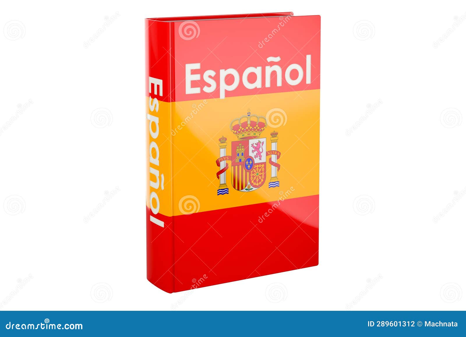 Spanish Language Course. Spanish Language Textbook, 3D Rendering Stock ...
