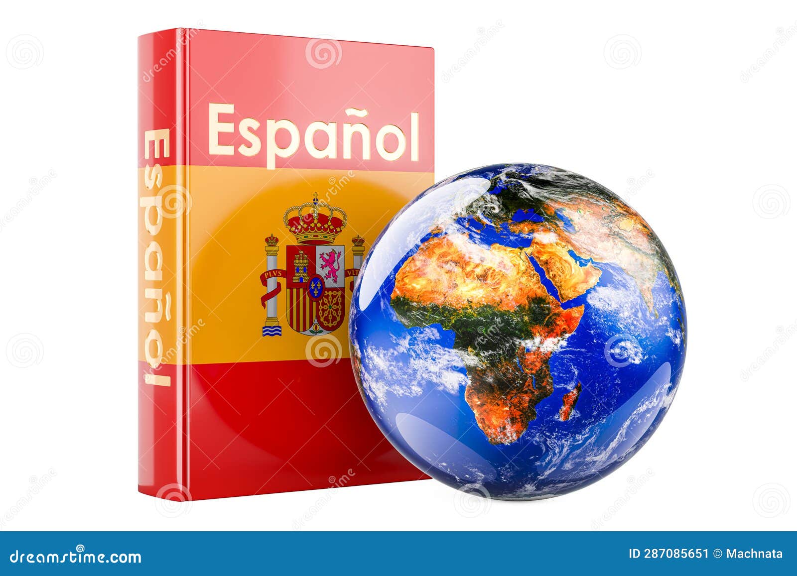 Spanish Language Textbook with Earth Globe. International Lessons and ...