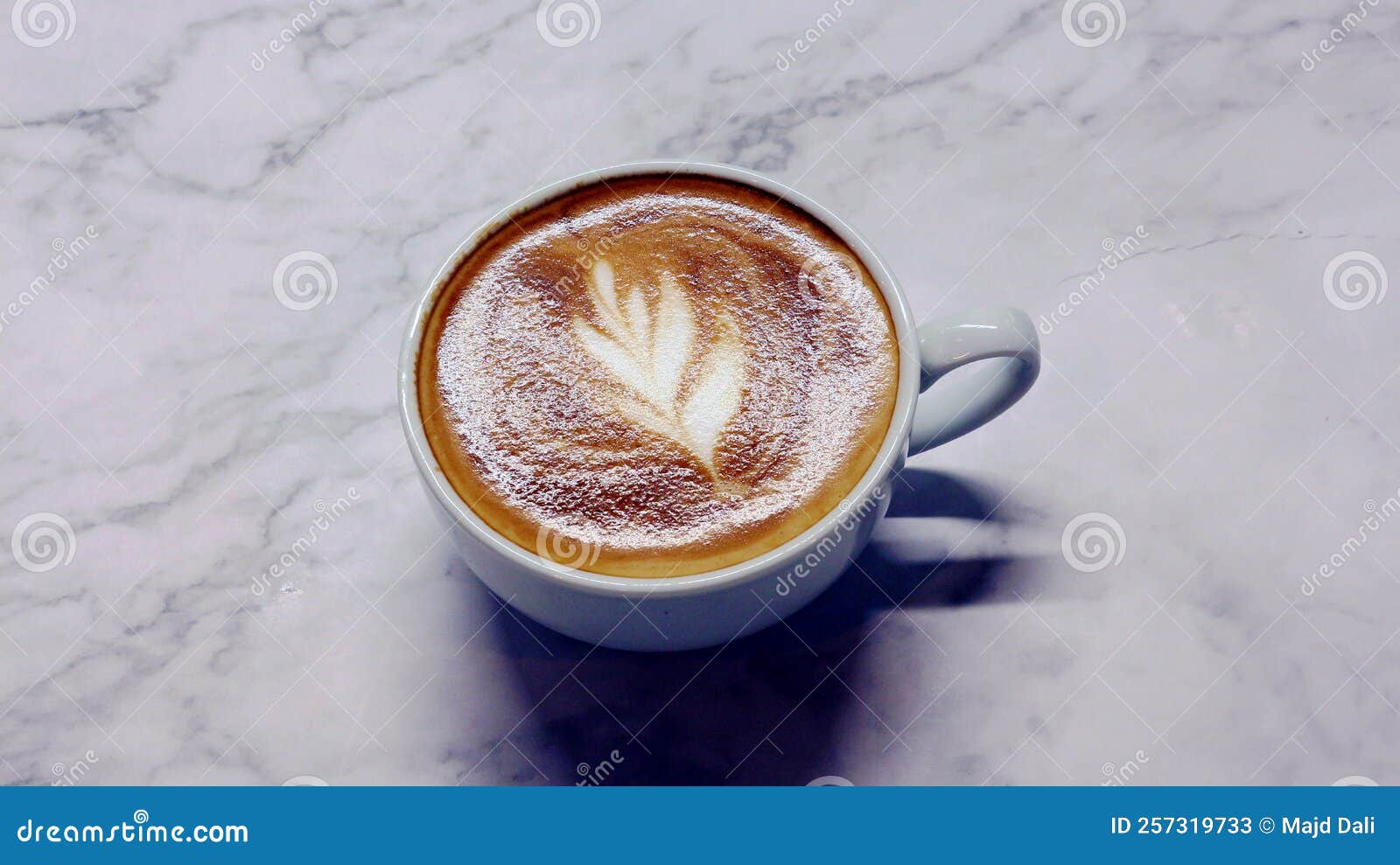 Spanish Latte with Drawing on Top Stock Image - Image of breakfast ...