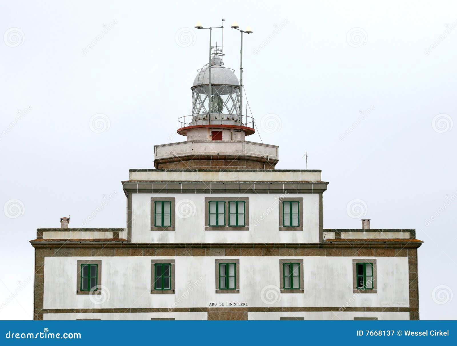 Spanish Lighthouse Along the Atlantic Ocean Stock Image - Image of ...