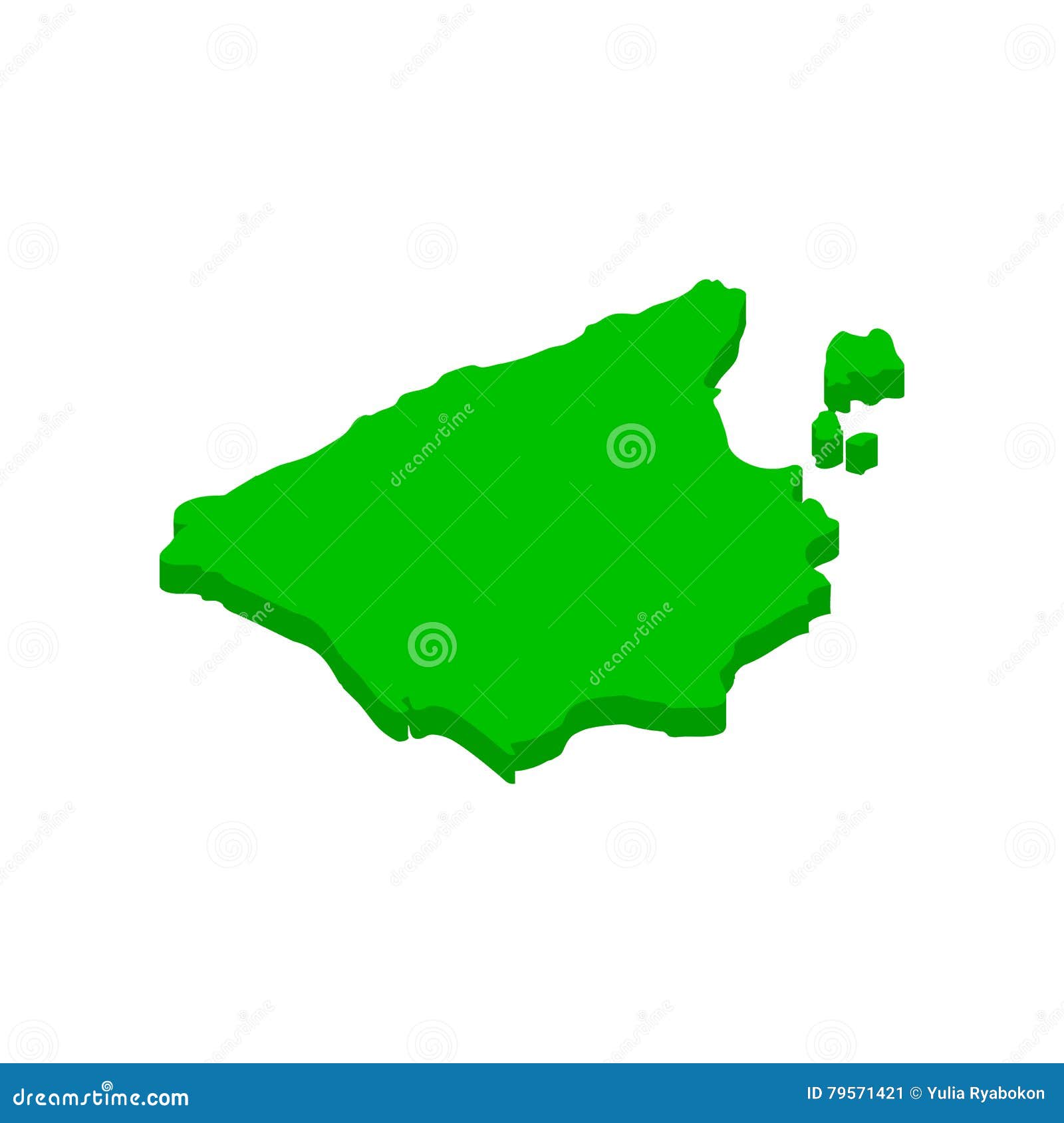 Spanish Map Icon, Isometric 3d Style Stock Vector - Illustration of ...