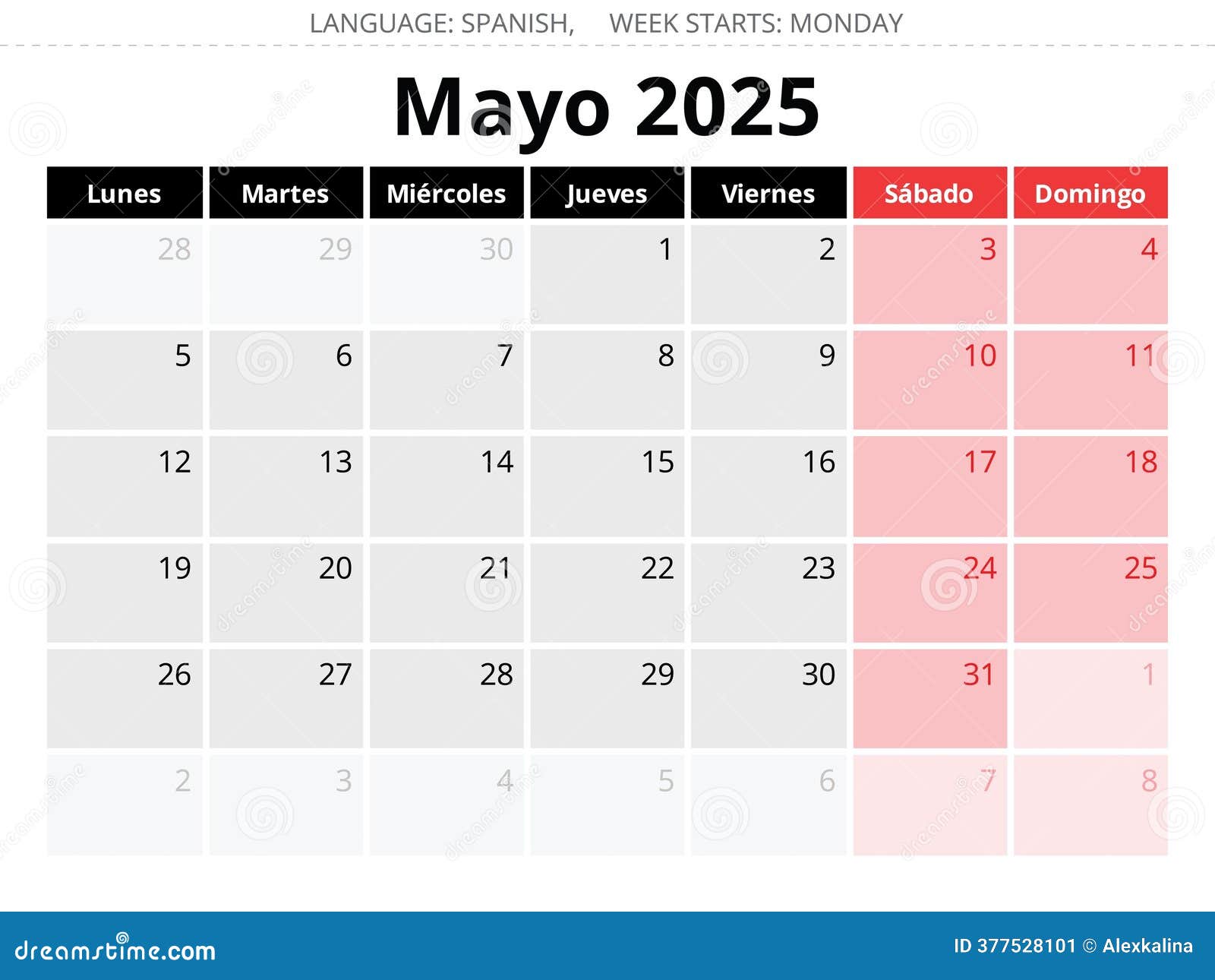 Monthly Calendar Template For 2026 Year, Simple Calendar Design ...