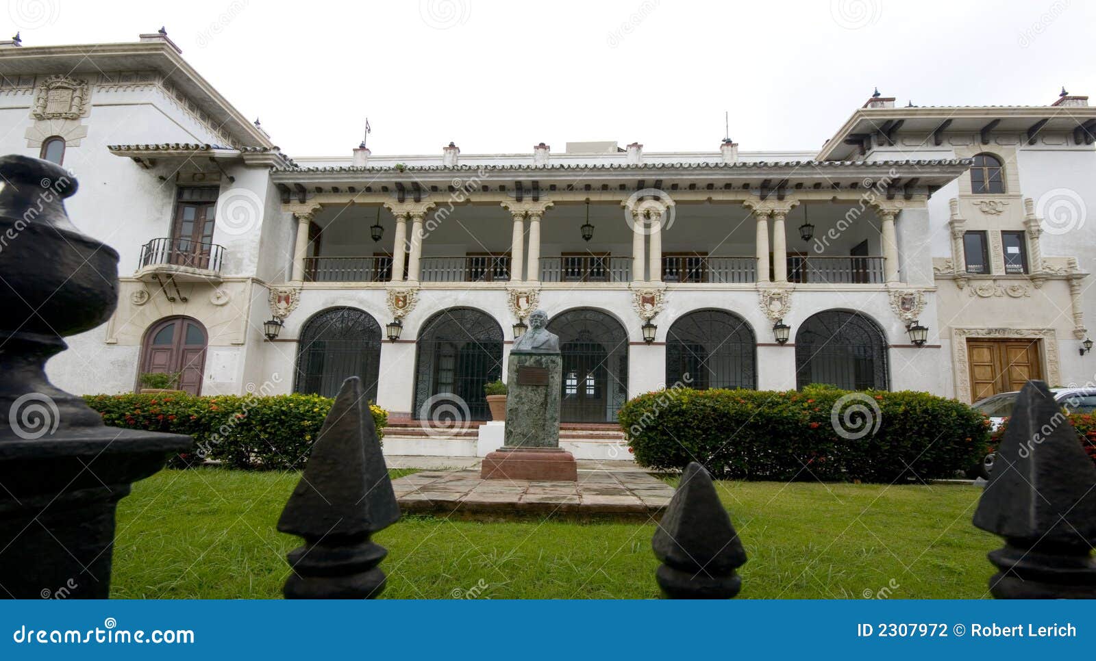 Spanish Moorish Archtecture Stock Photo - Image of mansion, fence: 2307972