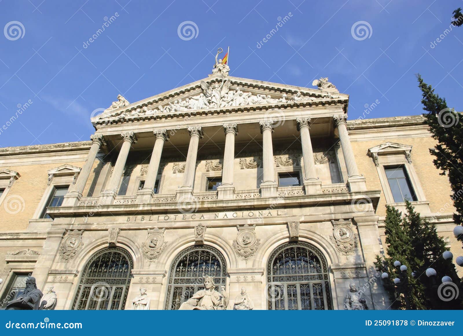 Spanish national library editorial stock photo. Image of ancient - 25091878