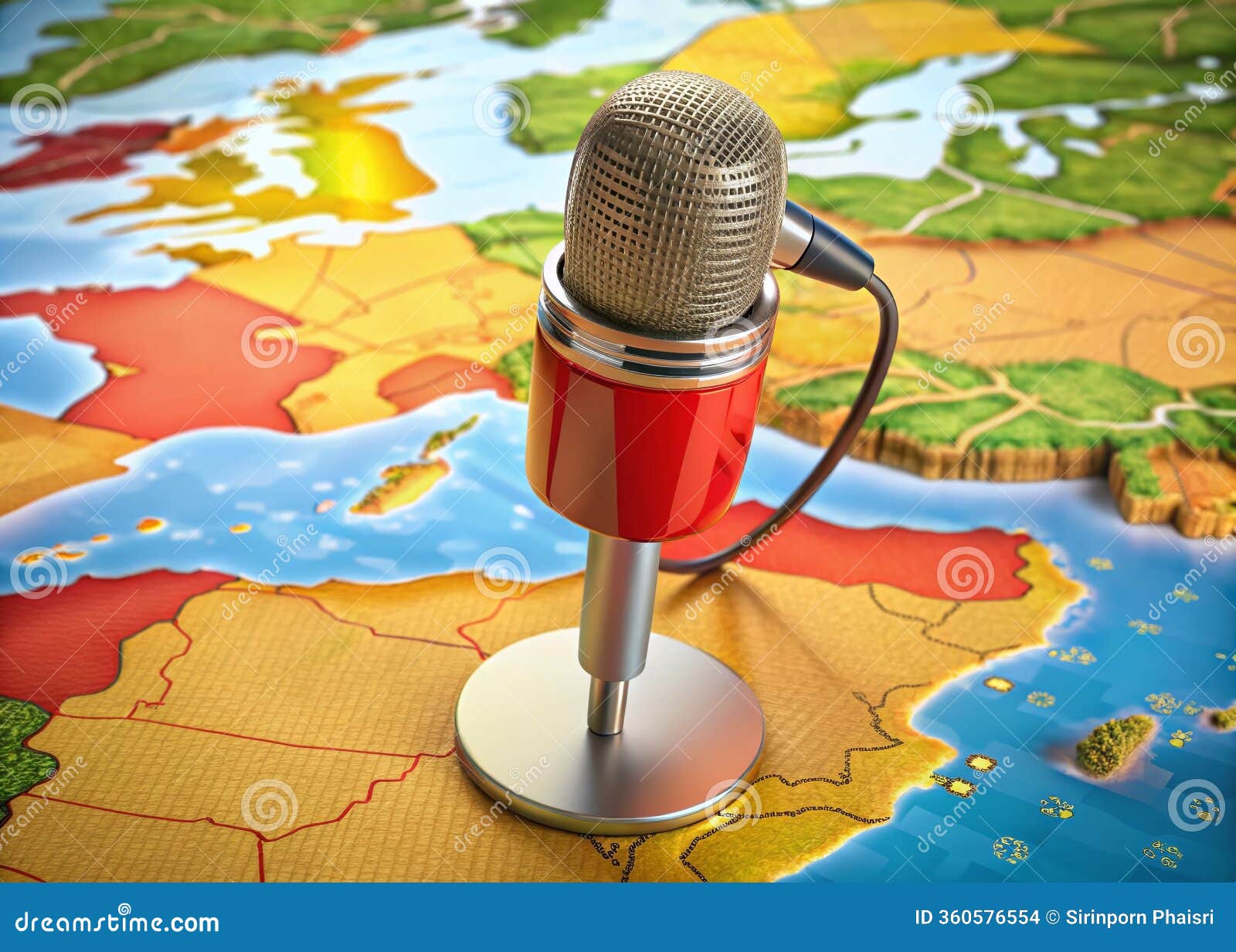 Microphone Spanish Lesson Icon Outline Vector. Program Lexicon ...