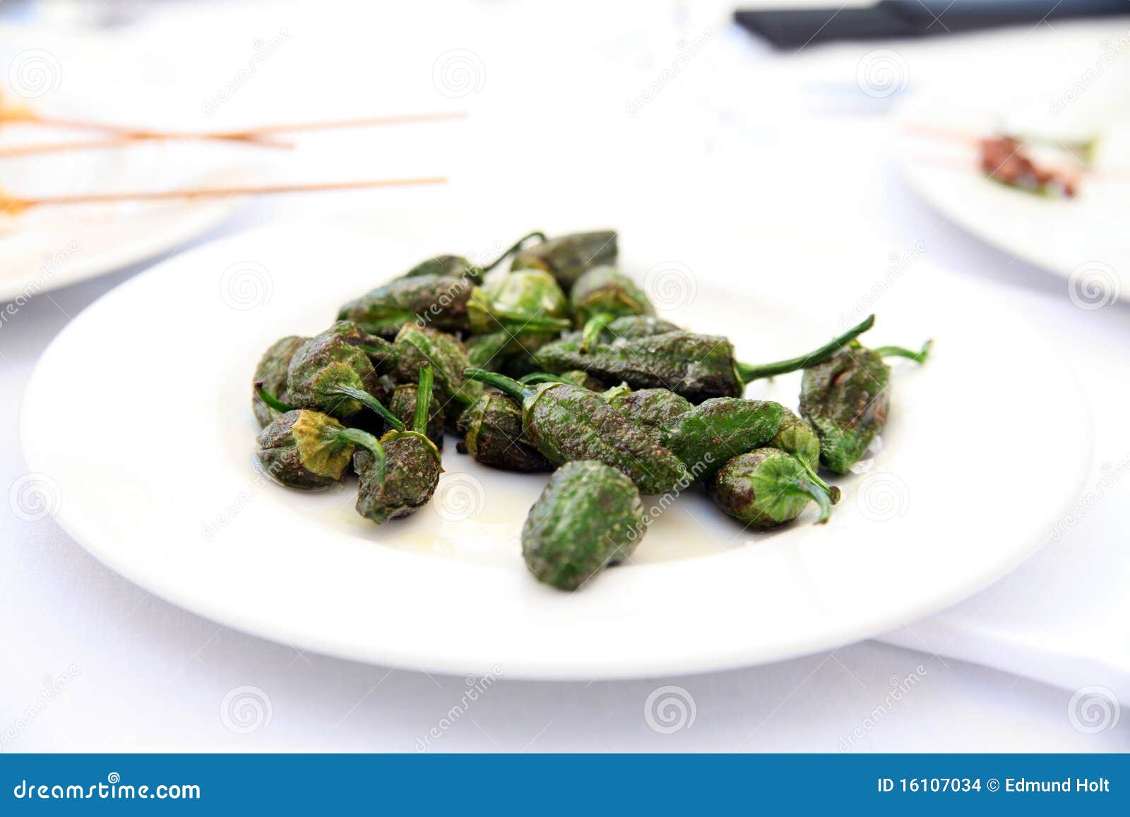 Spanish Peppers Appetizer stock photo. Image of starter - 16107034