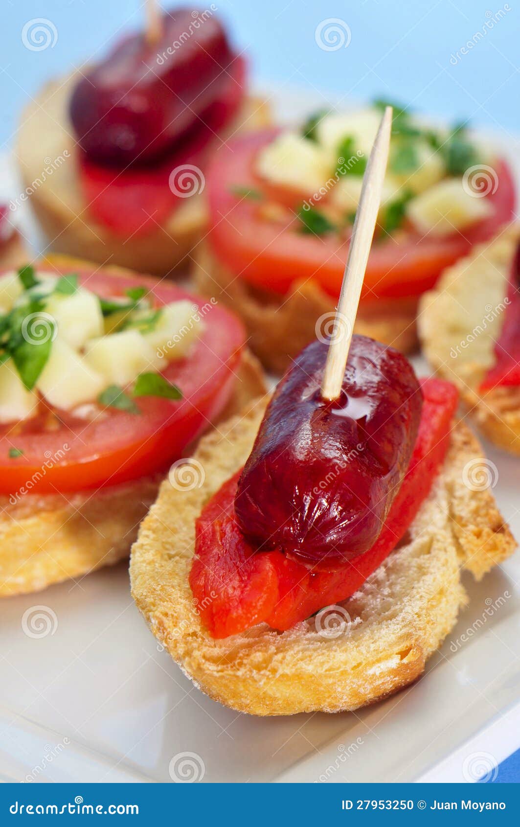 Spanish pinchos stock photo. Image of appetizer, cheese - 27953250