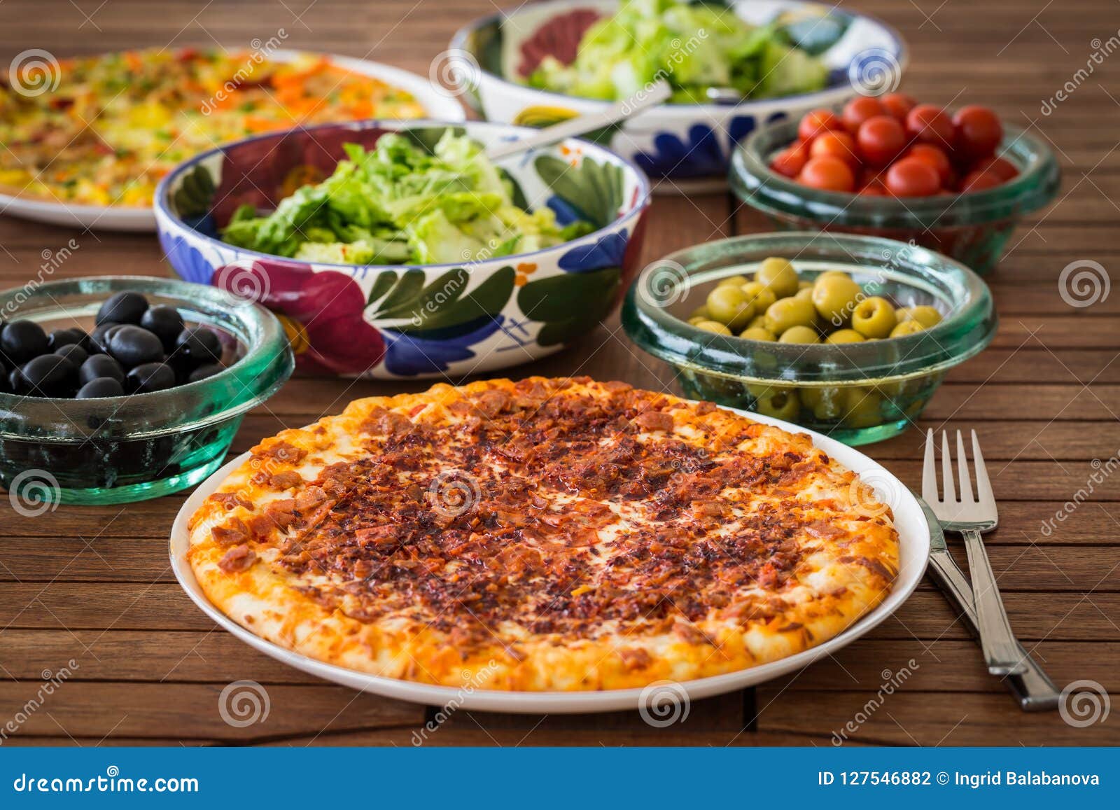 Spanish Pizza And Pasta Menus Royalty-Free Stock Photography ...