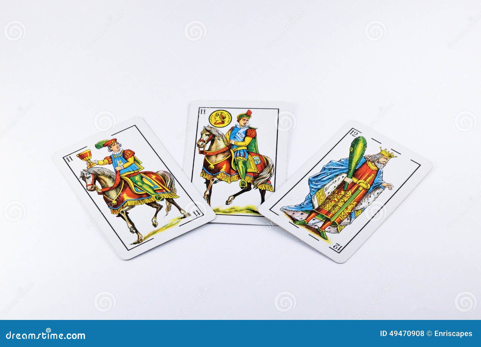 Spanish playing cards stock photo. Image of paper, vintage - 49470908