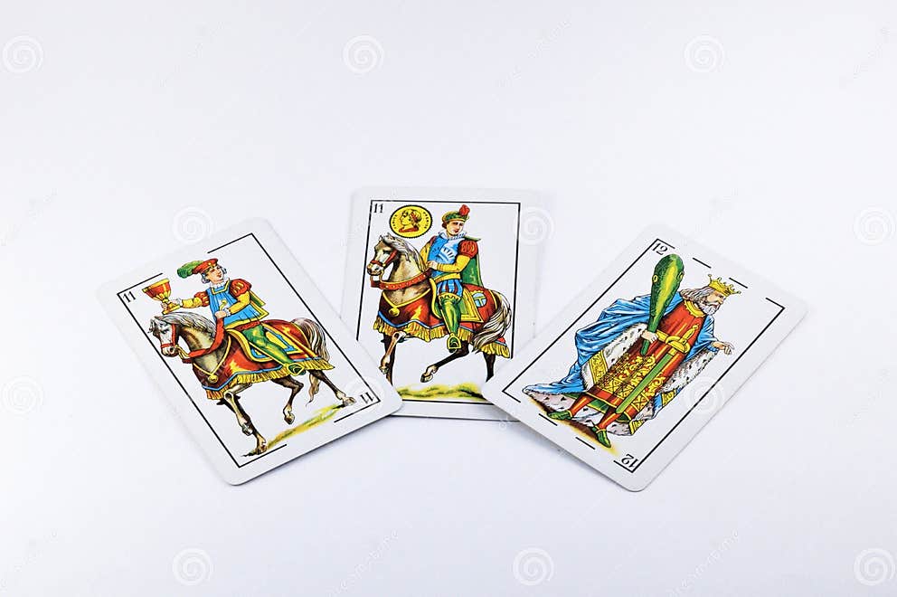 Spanish playing cards stock photo. Image of paper, vintage - 49470908