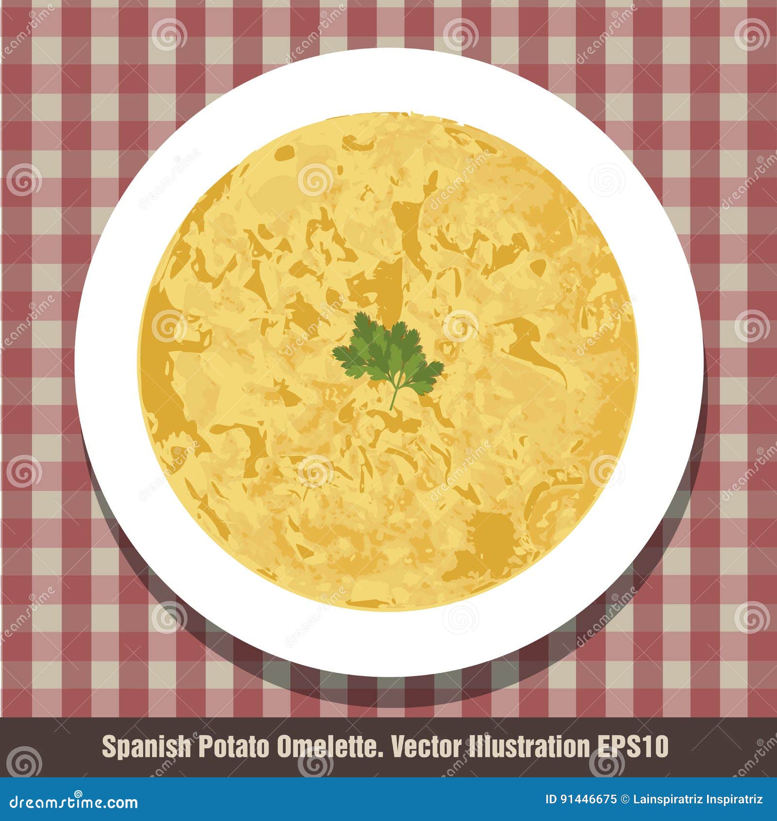 Tortilla.Vector Food Illustration. Tortilla Illustration Vector ...