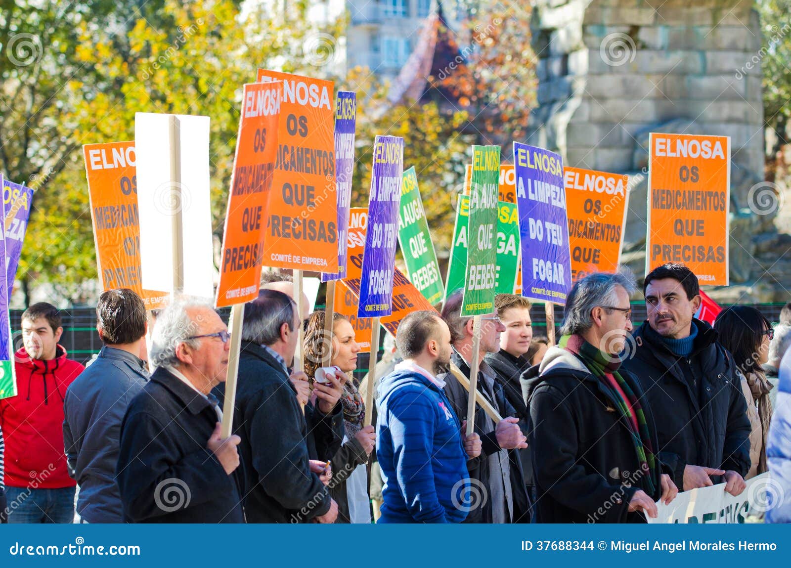Spanish protest editorial stock image. Image of democracy - 37688344