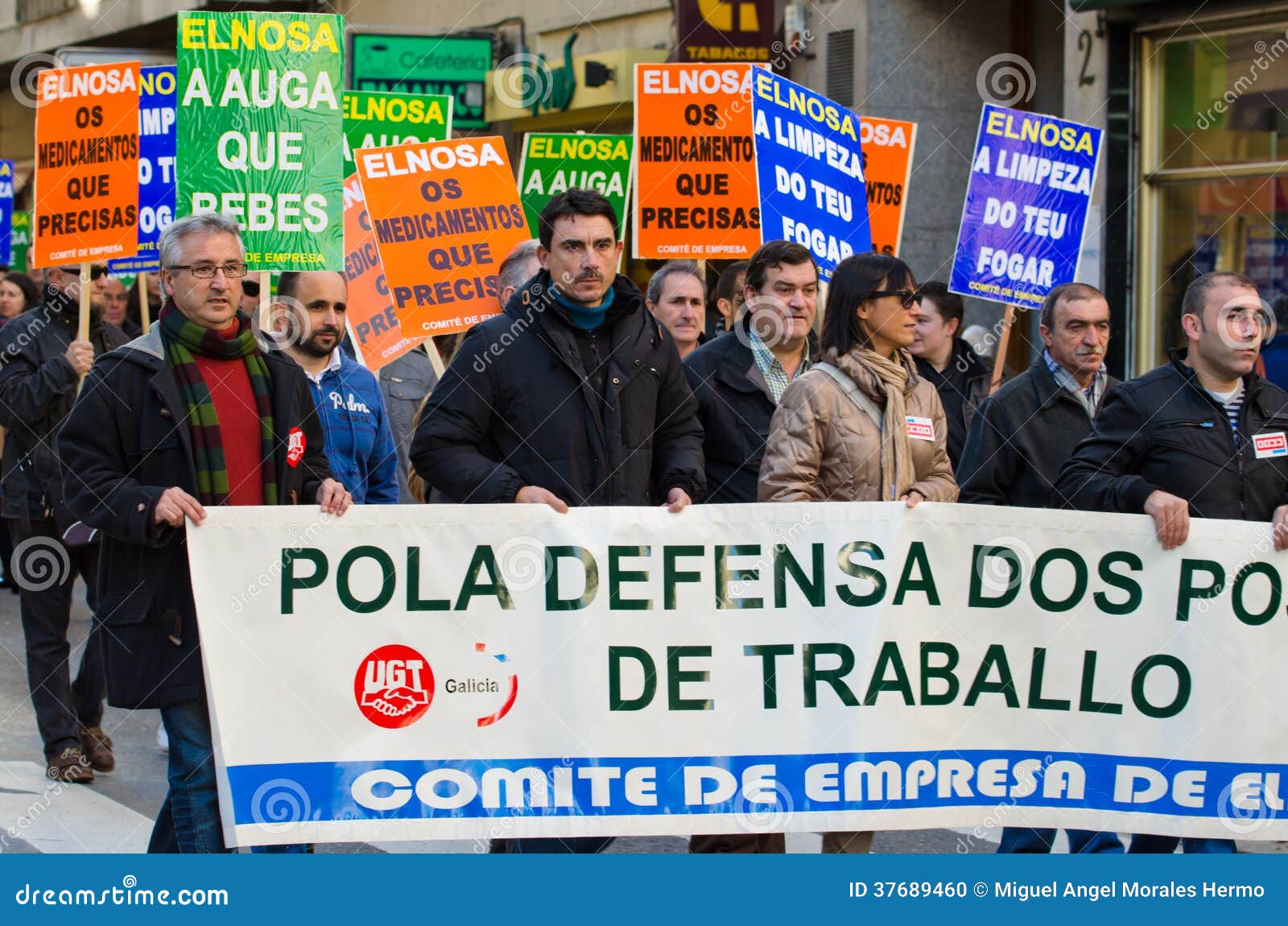 Spanish protest editorial image. Image of protester, revolution - 37689460