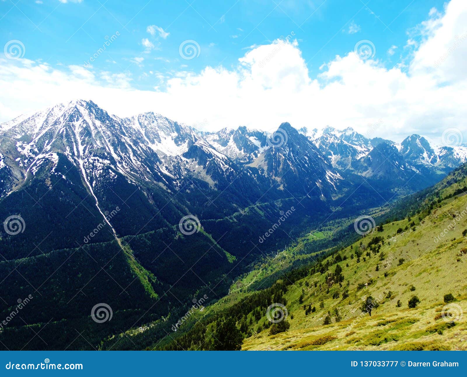 The Spanish Pyrenees stock image. Image of snowcapped - 137033777