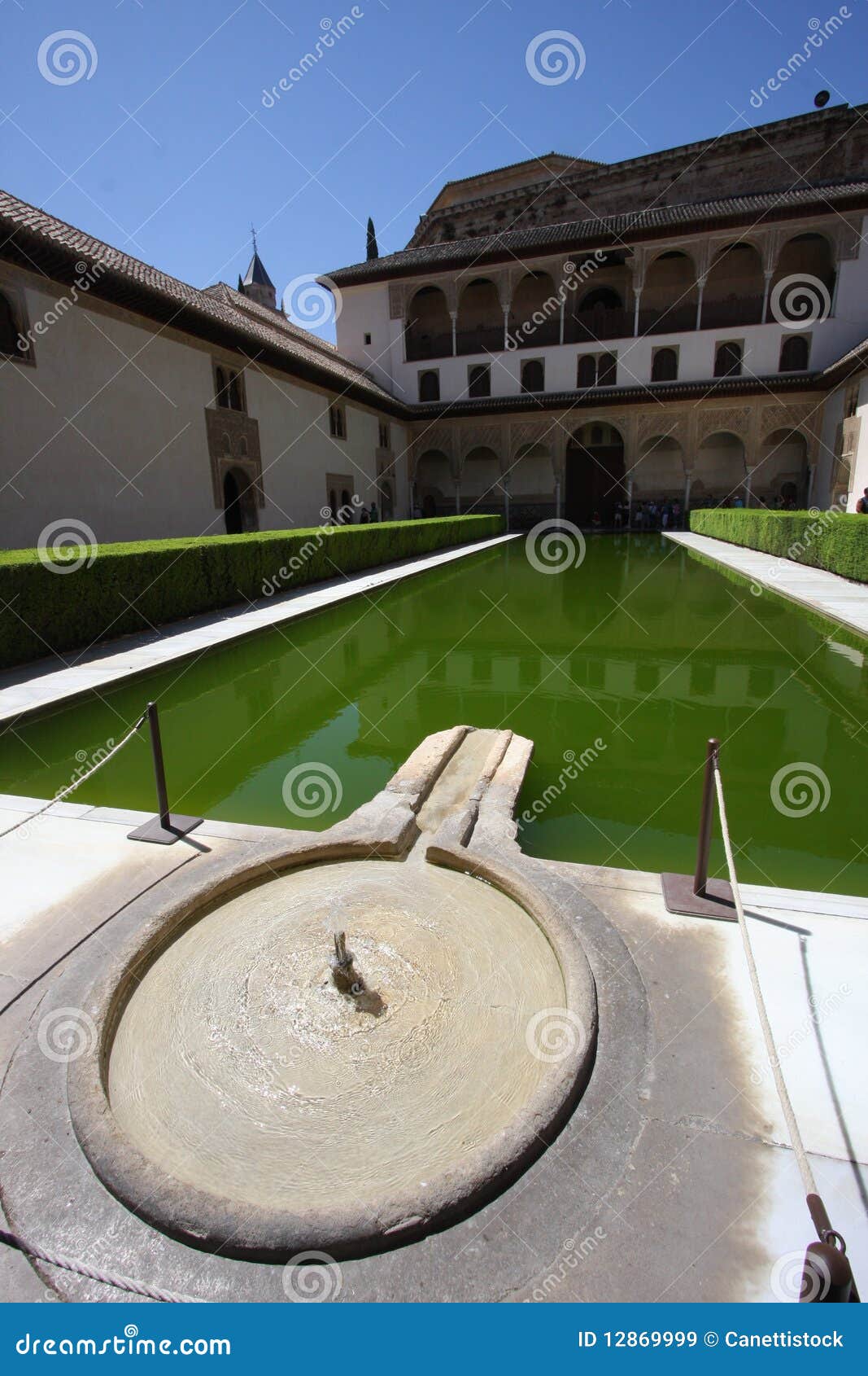 Spanish Reflecting Pool stock image. Image of andalus - 12869999